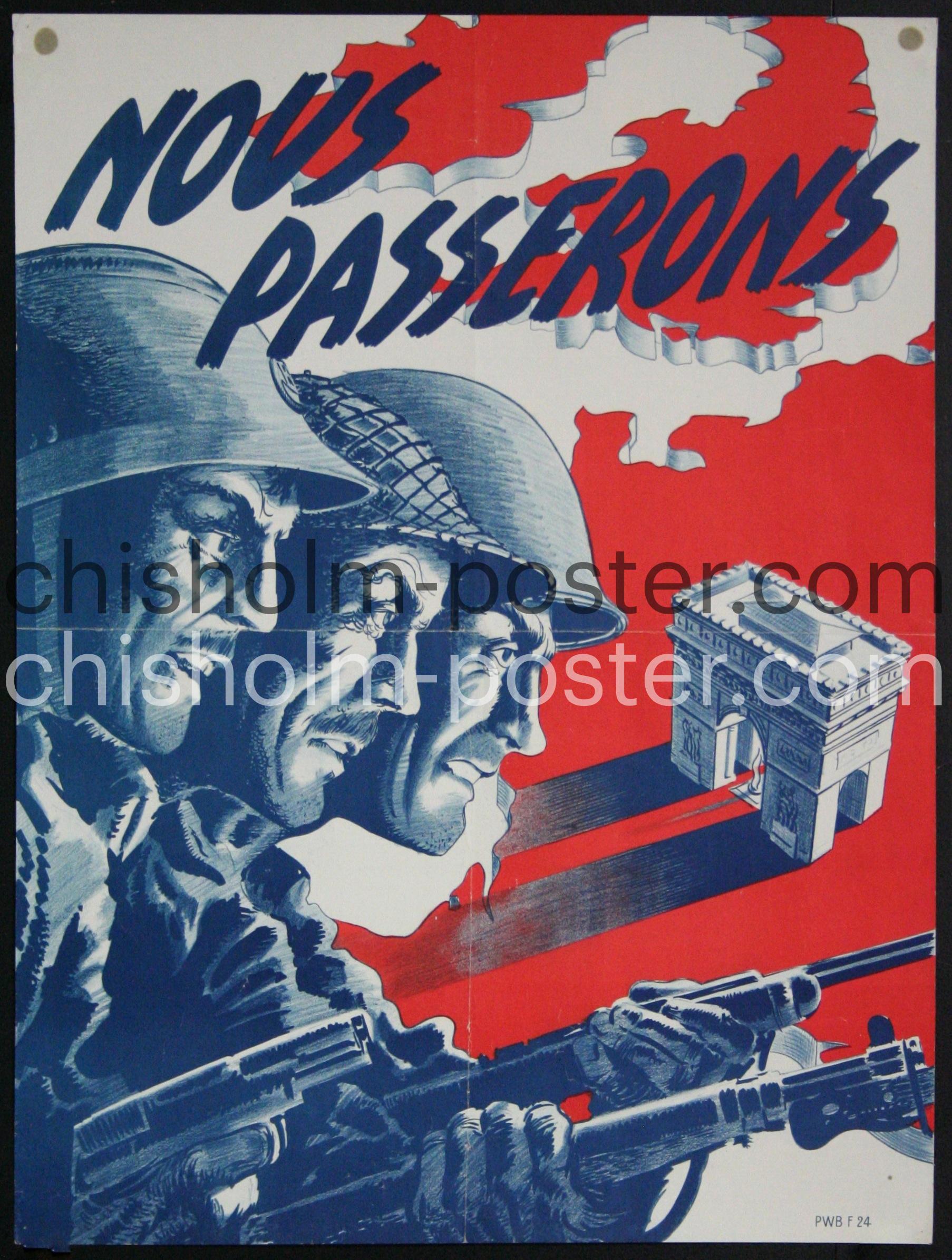 Nous Passerons | Original Vintage Poster | Chisholm Larsson Gallery