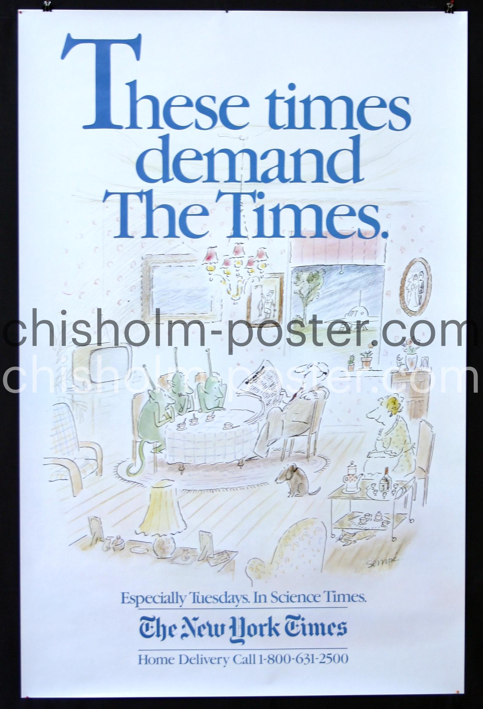 These times demand The Times. The New York Times | Original Vintage ...