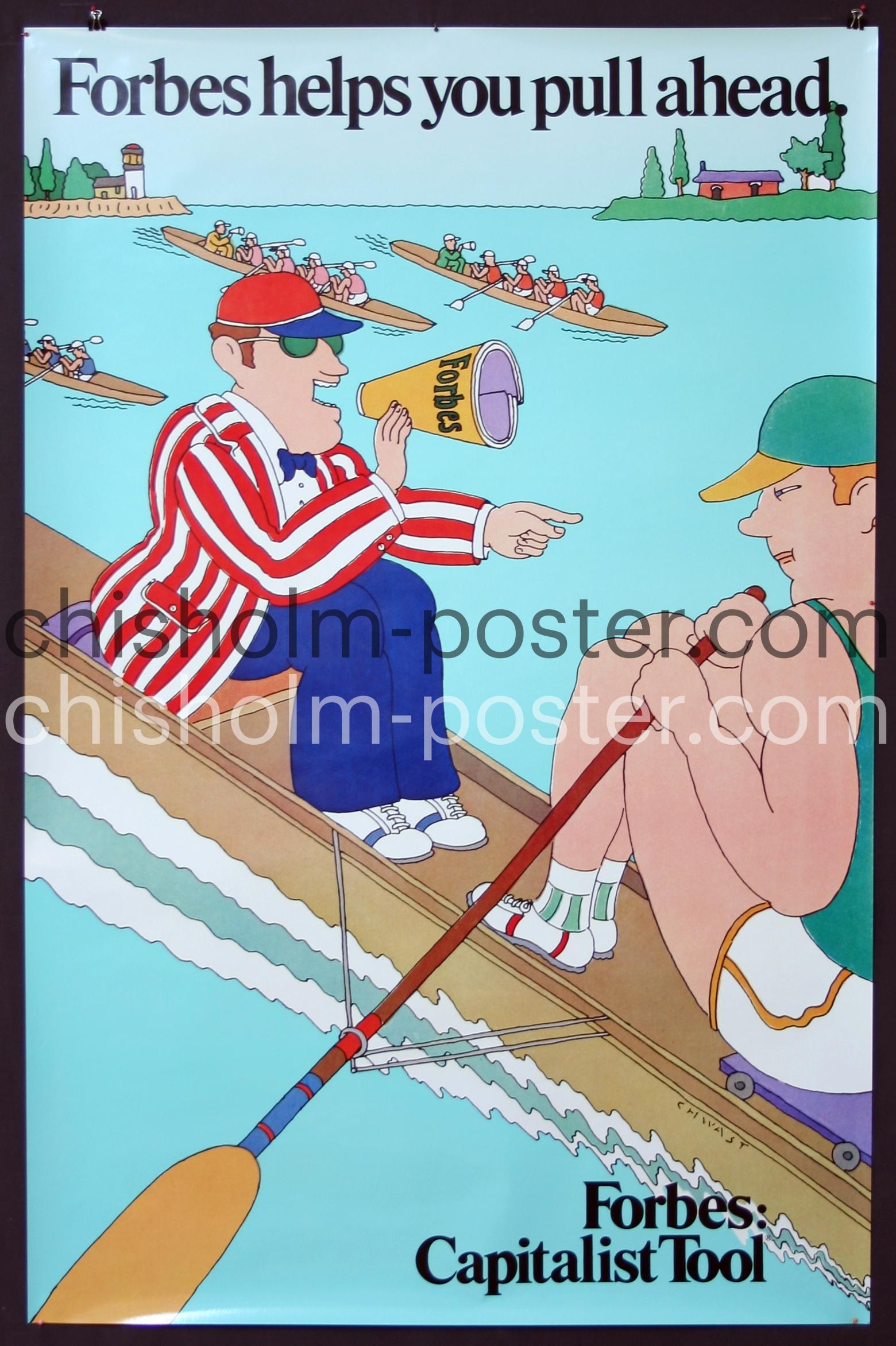 Forbes helps you pull ahead. | Original Vintage Poster | Chisholm ...