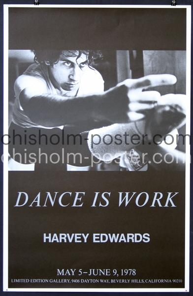 Dance is Work: Harvey Edwards | Original Vintage Poster | Chisholm ...