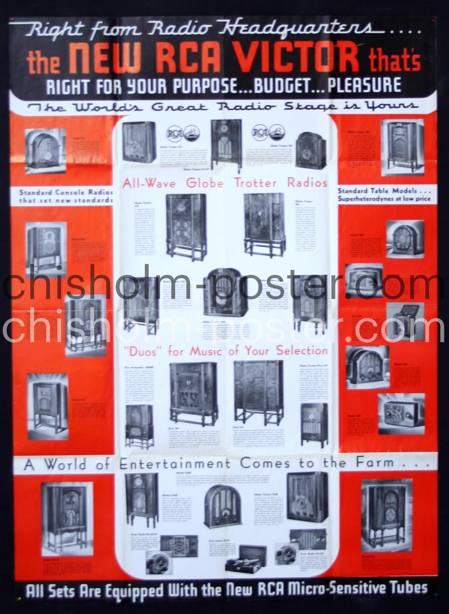 Right from Radio Headquarters: The New RCA Victor | Original Vintage ...