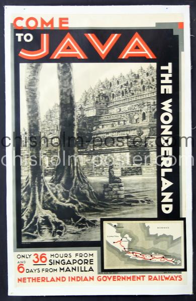 Come to Java, the Wonderland | Original Vintage Poster | Chisholm ...