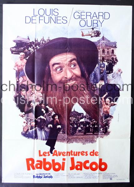 Aventures de Rabbi Jacob, Les | Original Vintage Poster | Chisholm ...