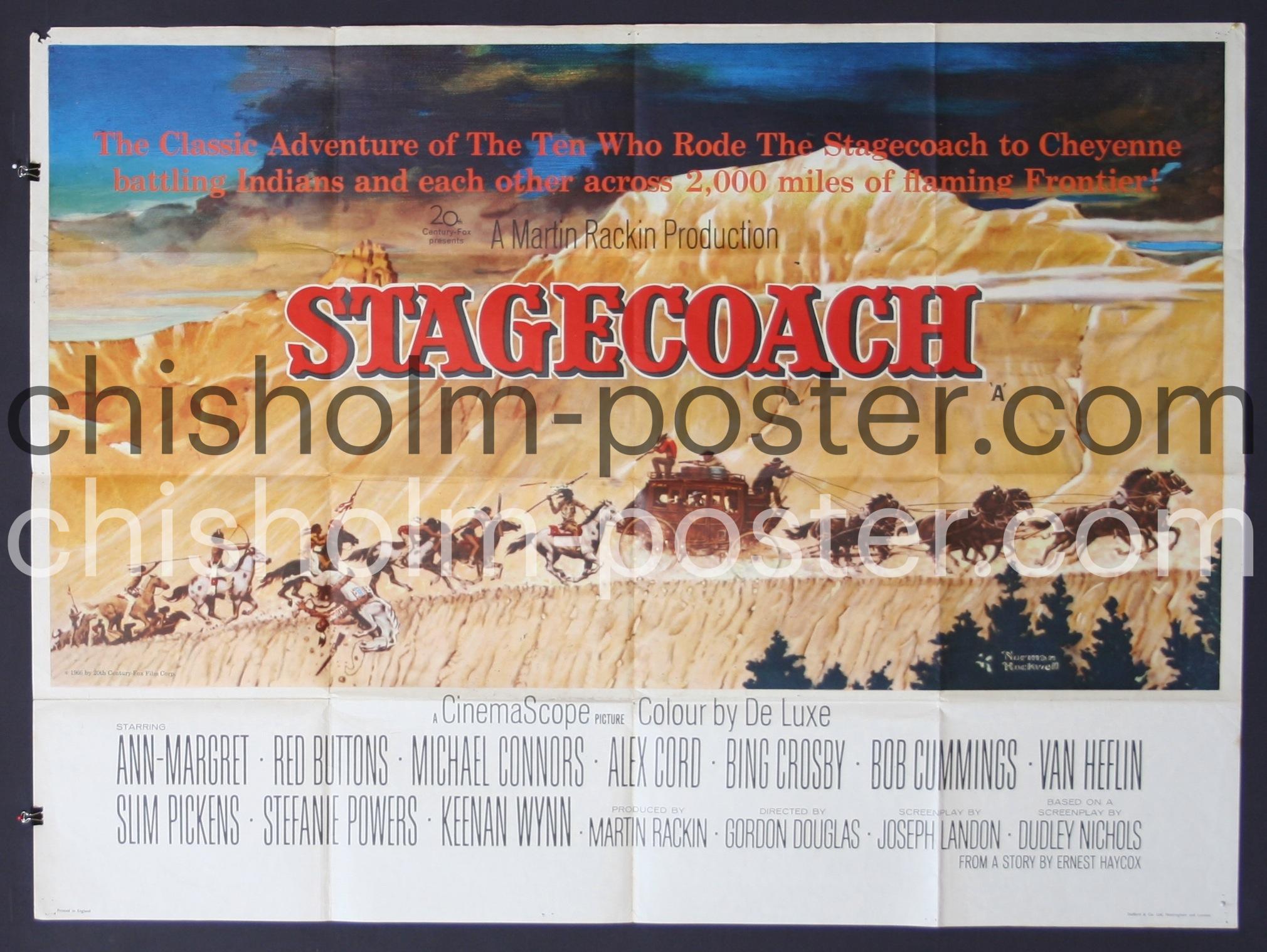 Stagecoach (re-release) | Original Vintage Poster | Chisholm Larsson ...