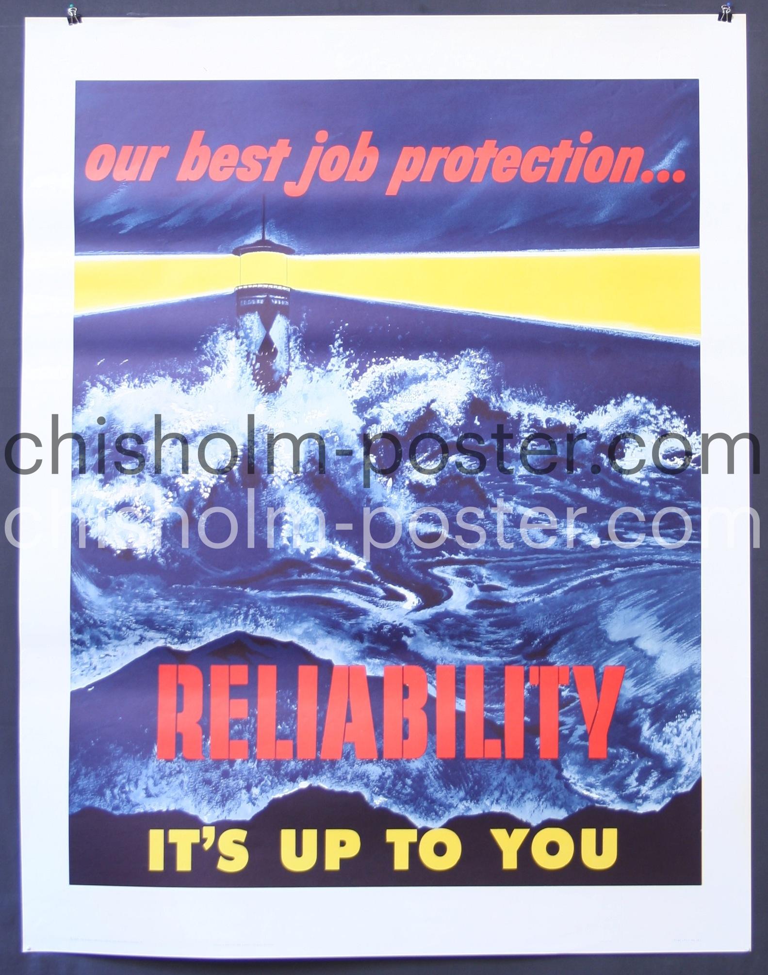 Reliability - It's Up to You | Original Vintage Poster | Chisholm ...