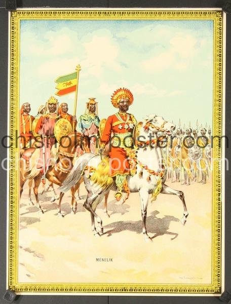 Menelik: First Emperor of Ethiopia | Original Vintage Poster | Chisholm ...