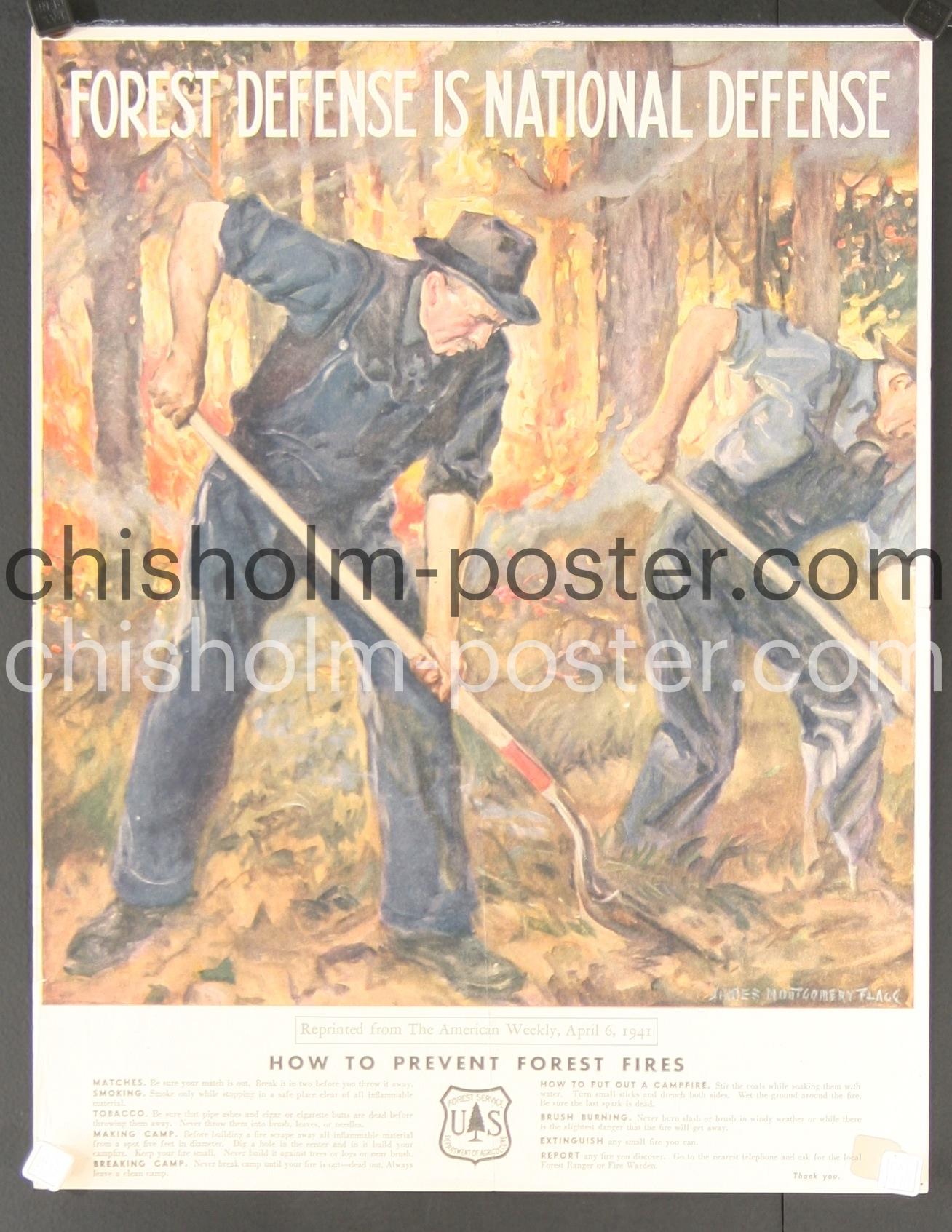 Forest Defense is National Defense (2) | Original Vintage Poster ...