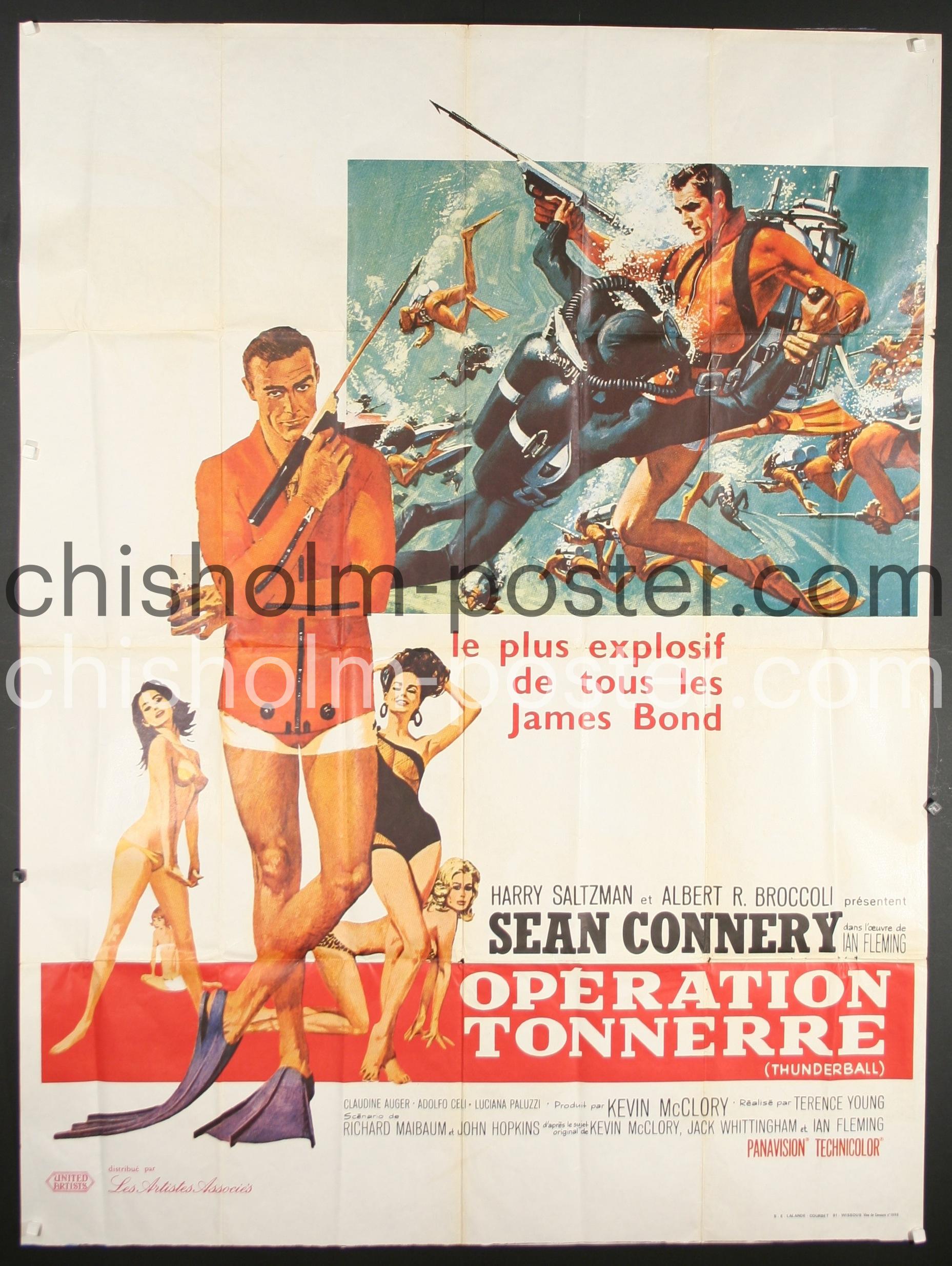 Operation Tonnerre (James Bond) R80s | Original Vintage Poster | Chisholm Larsson Gallery