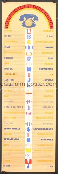 Telephoto Lettering Guide | Original Vintage Poster | Chisholm Larsson ...