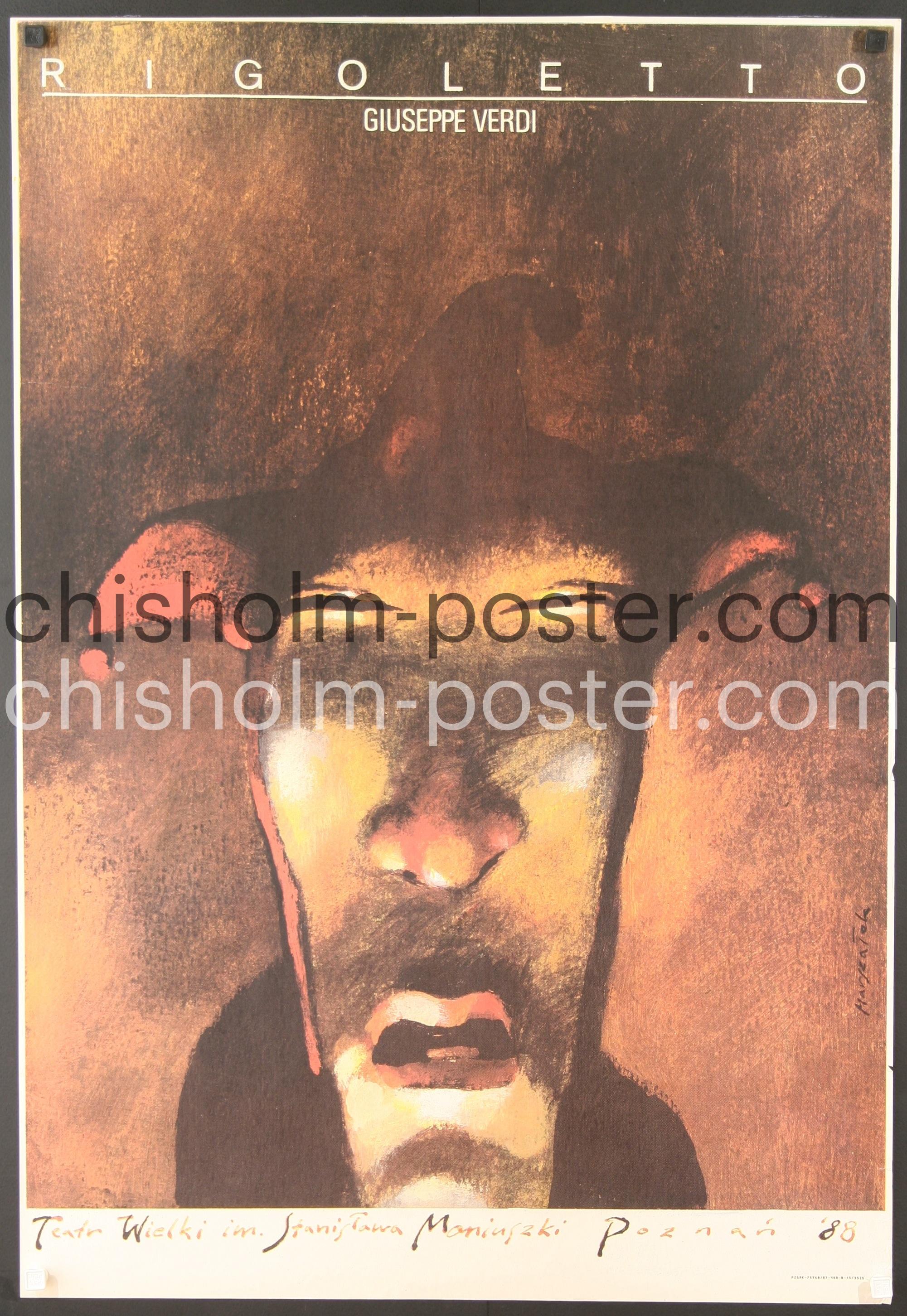 Rigoletto - Giuseppe Verdi (Polish, No. 3) | Original Vintage Poster ...