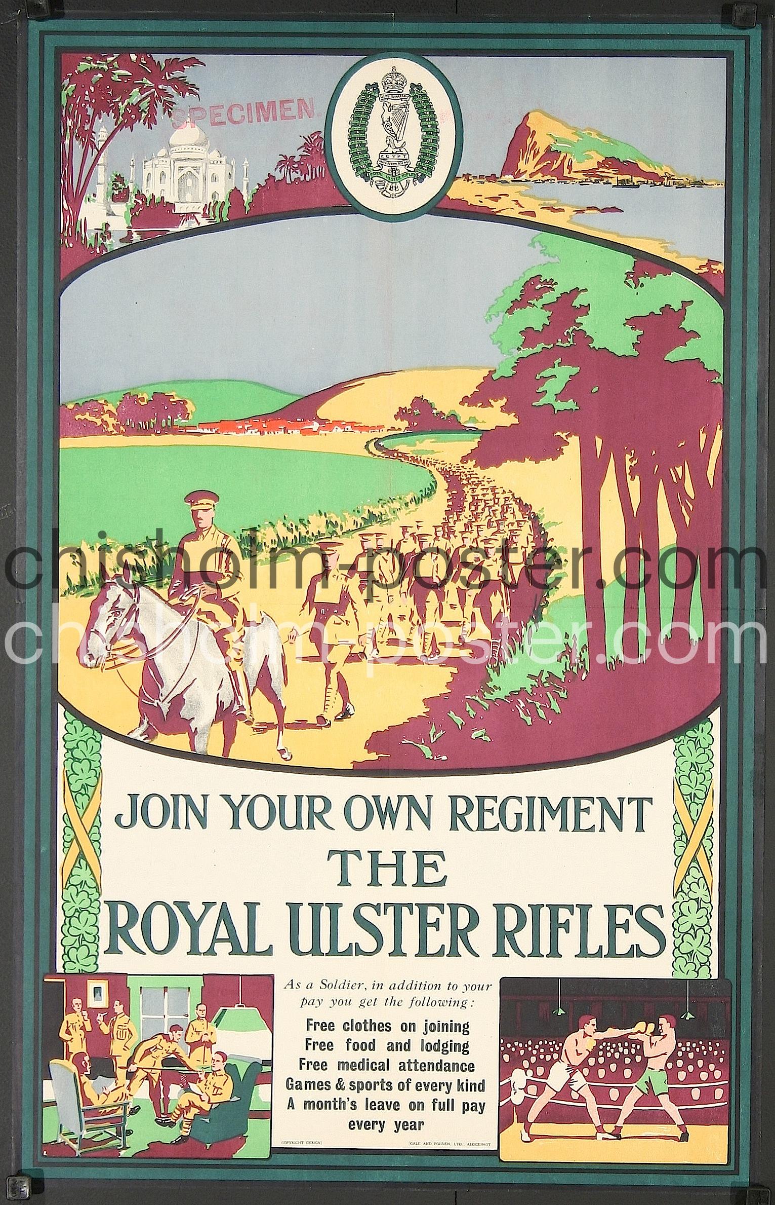 Royal Ulster Rifles, The | Original Vintage Poster | Chisholm Larsson ...