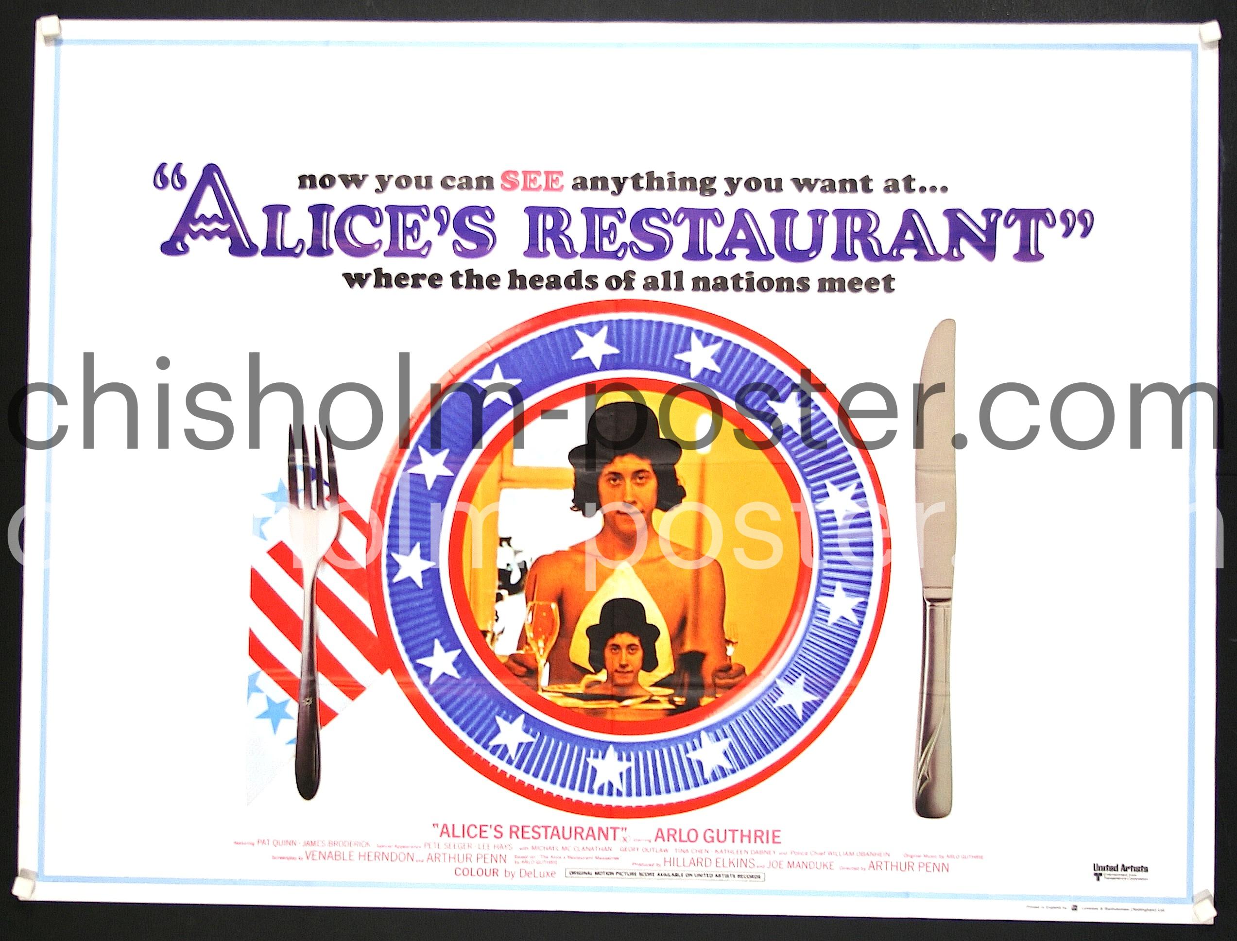 Alice's Restaurant (British) | Original Vintage Poster | Chisholm ...