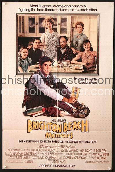 Brighton Beach Memoirs- Neil Simon's | Original Vintage Poster ...