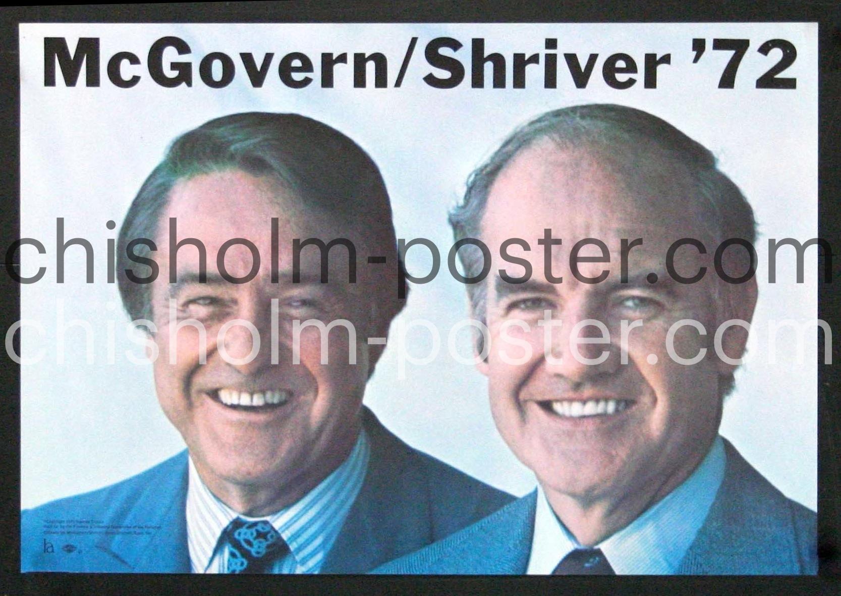 McGovern / Shriver '72 | Original Vintage Poster | Chisholm Larsson Gallery
