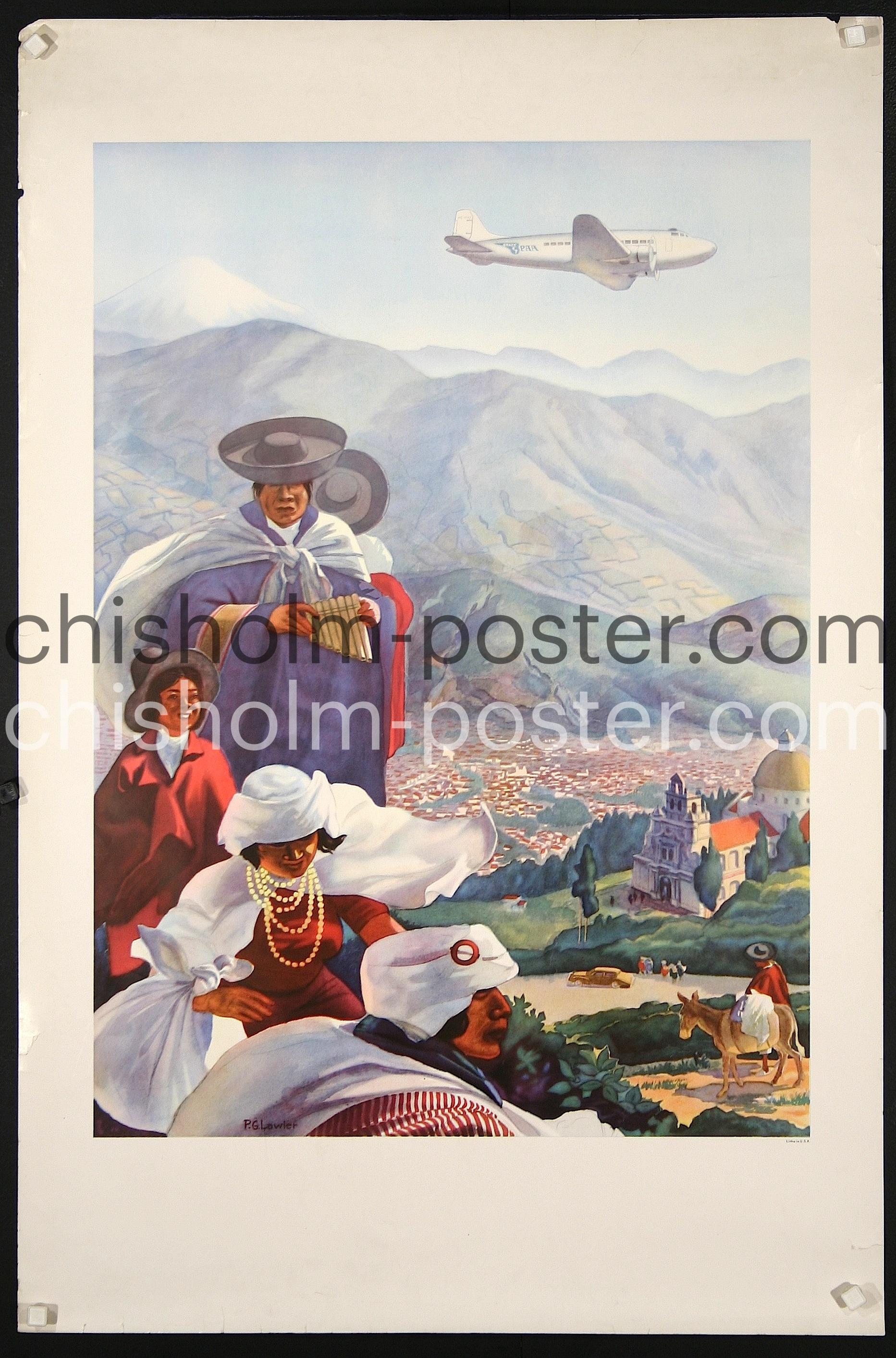 PAA (Pan American Airlines) - Ecuadorian Andes | Original Vintage ...