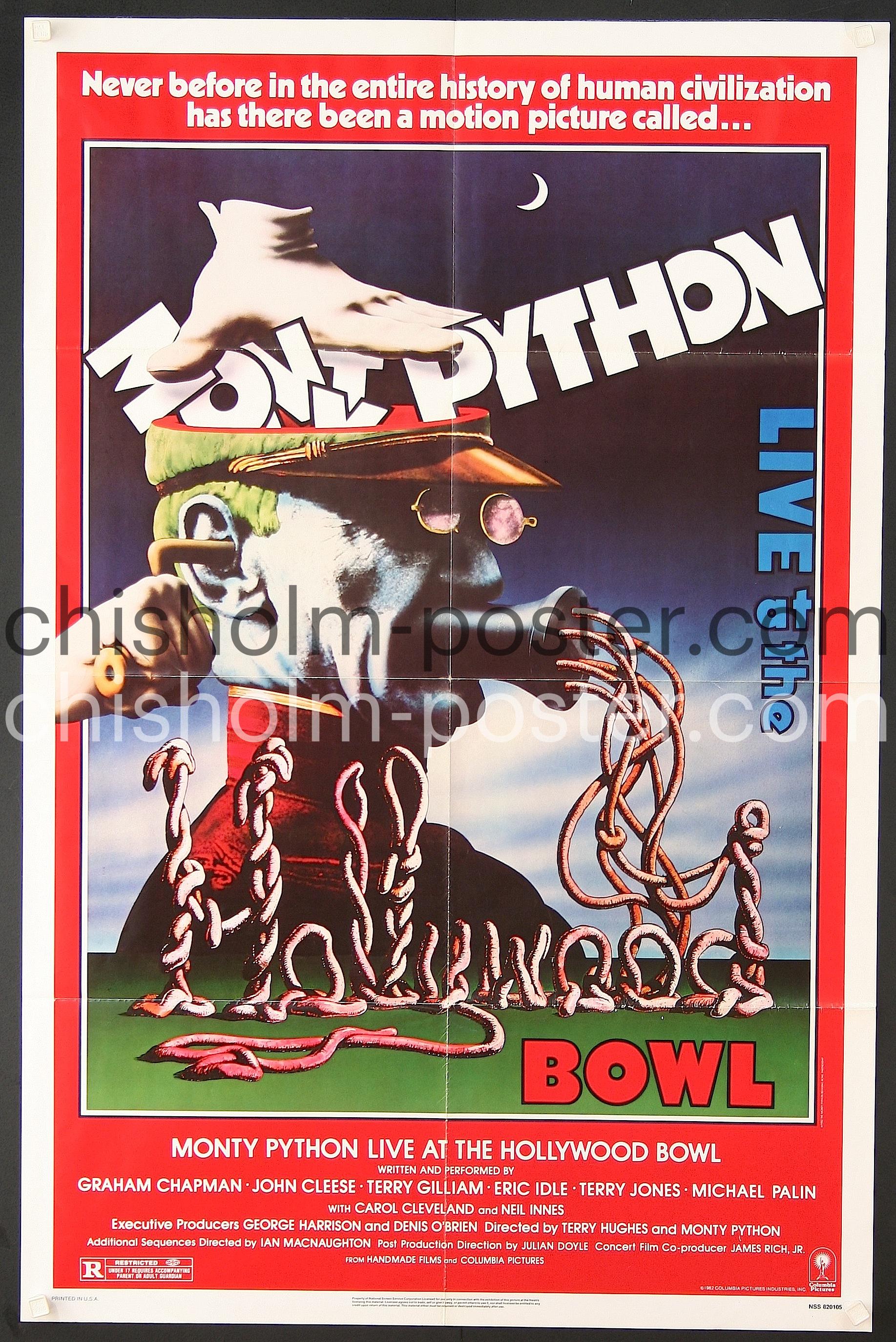 Monty Python Live at the Hollywood Bowl | Original Vintage Poster ...