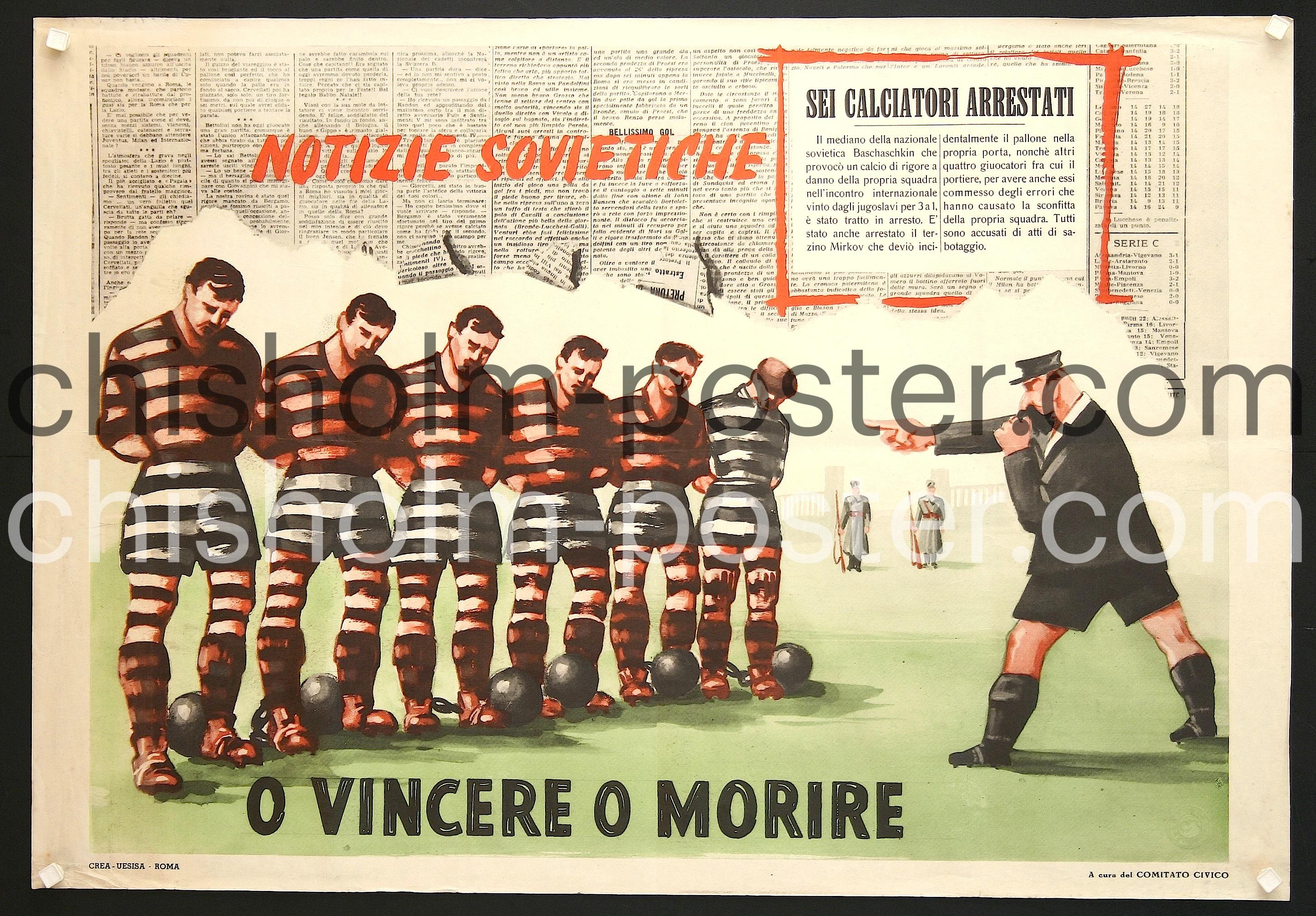 O Vincere o Morire | Original Vintage Poster | Chisholm Larsson Gallery