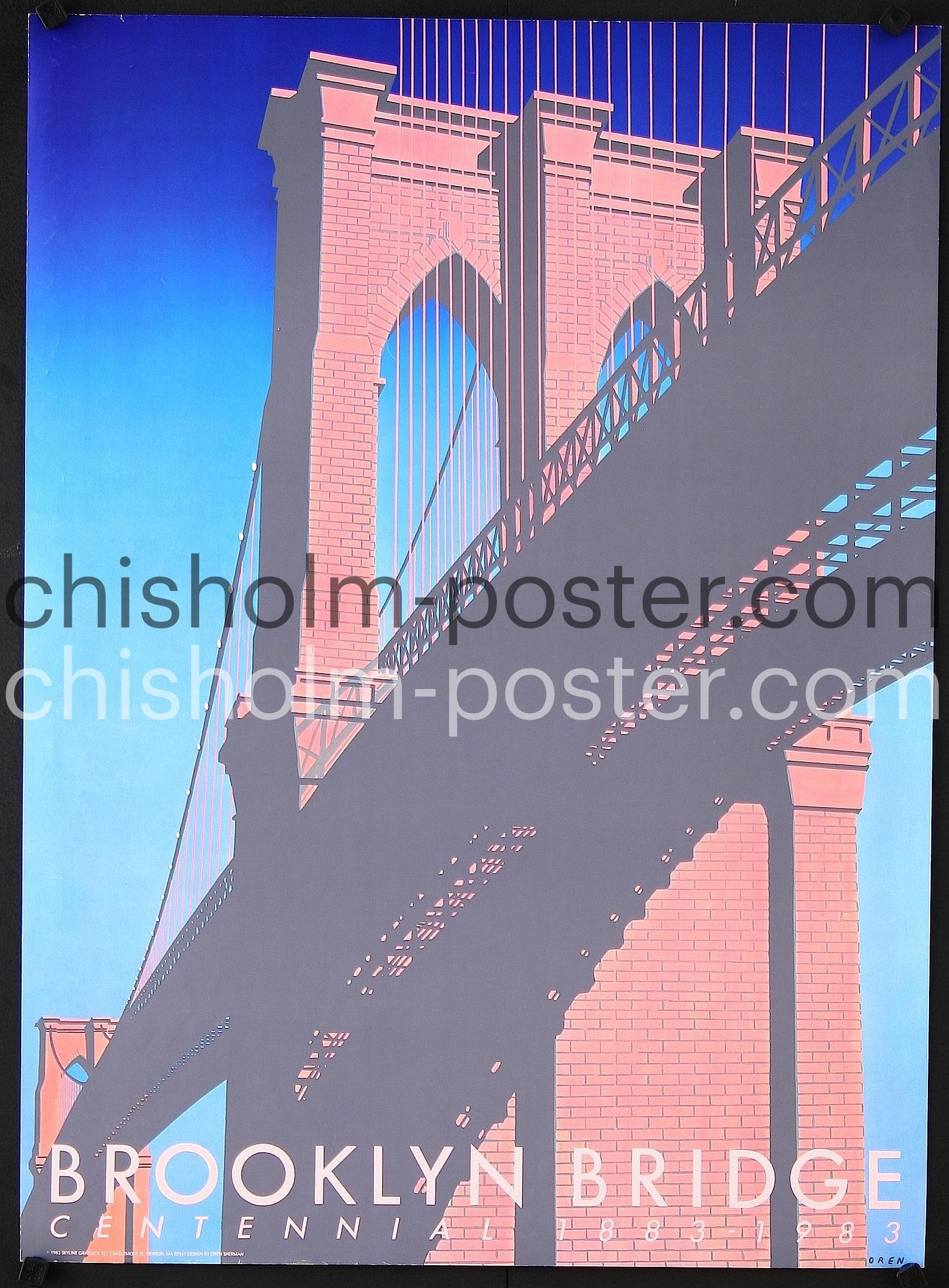 Brooklyn Bridge Centennial 1883-1983 | Original Vintage Poster ...