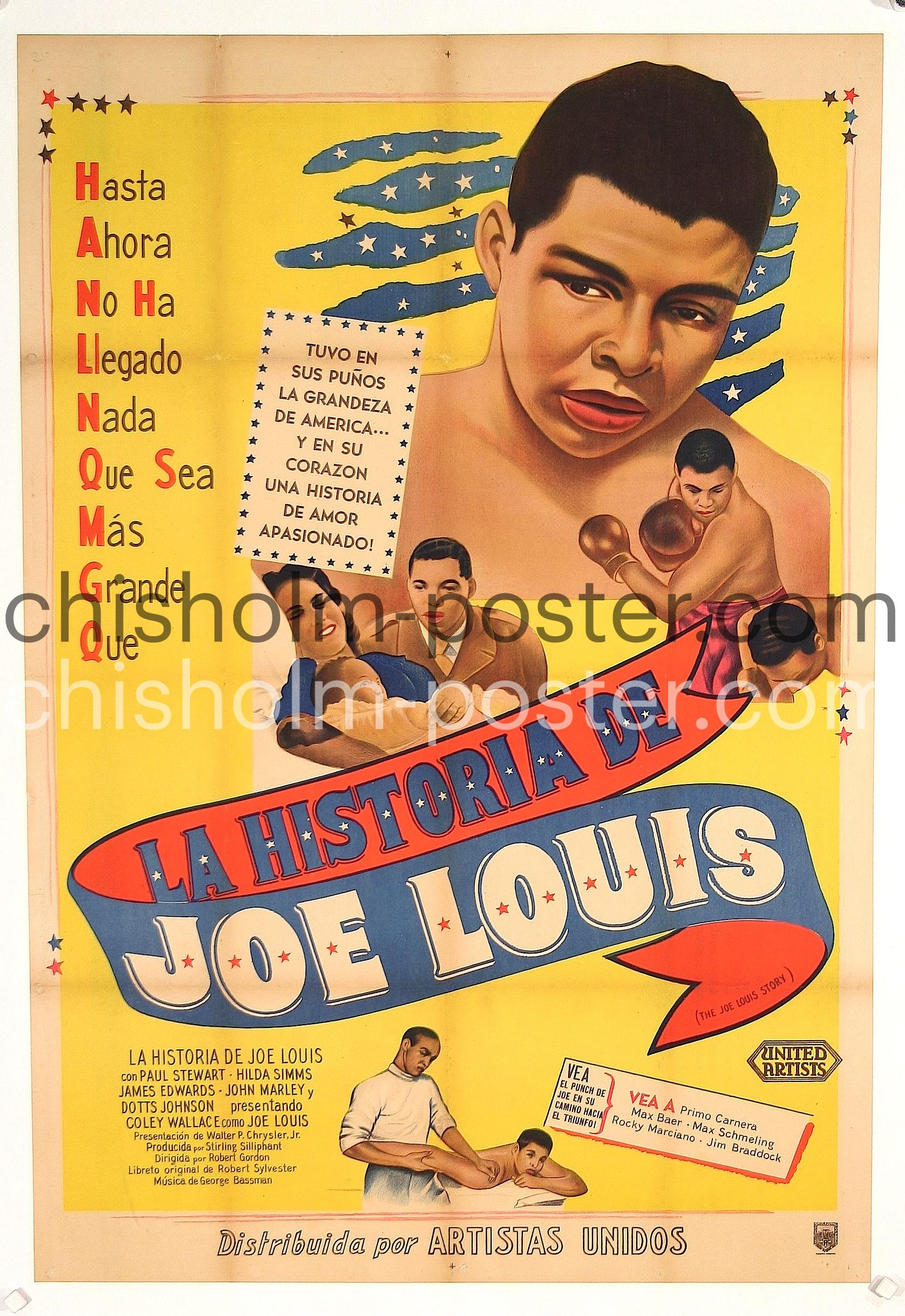 Historia de Joe Louis, La | Original Vintage Poster | Chisholm Larsson ...
