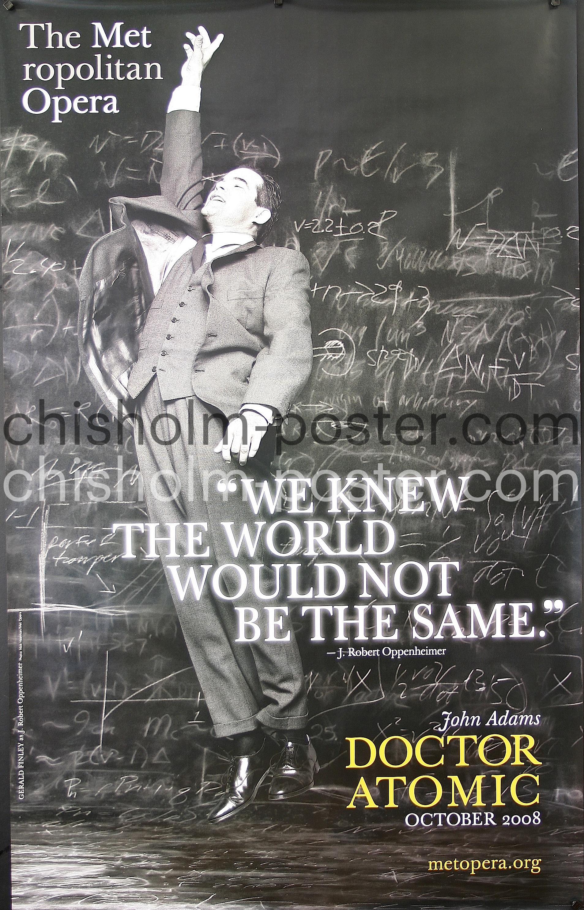 The Metropolitan Opera - Doctor Atomic (2) | Original Vintage Poster ...
