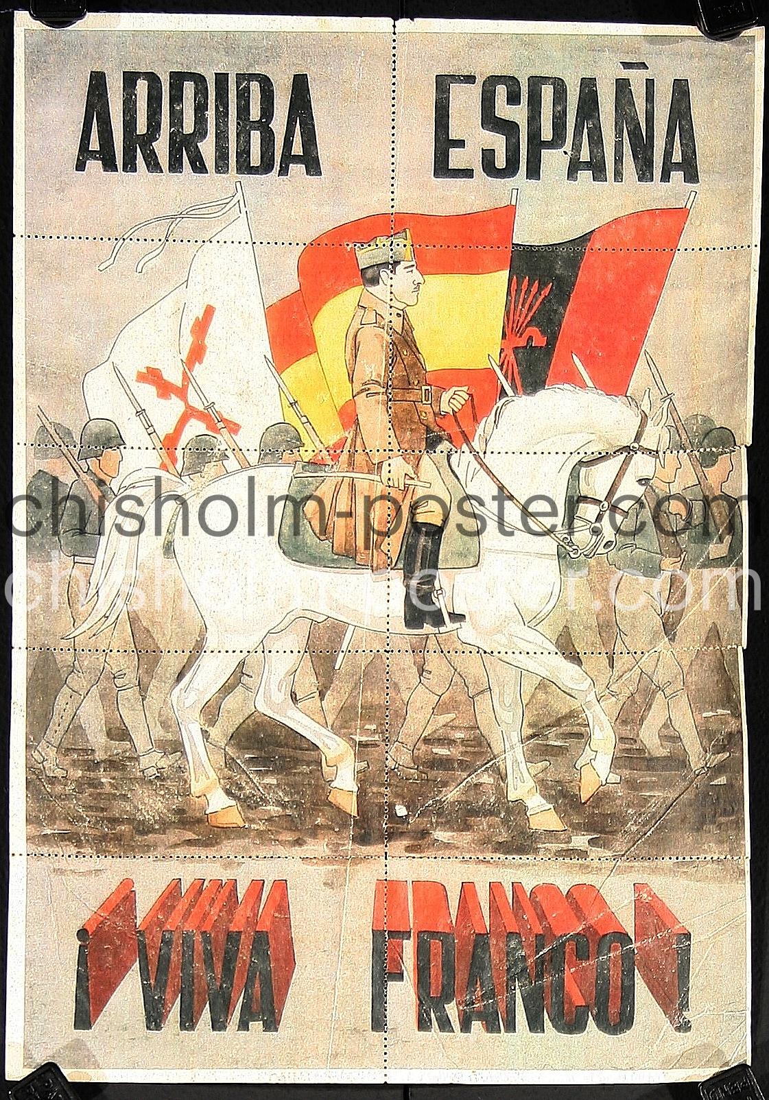 Arriba Espana - Viva Franco | Original Vintage Poster | Chisholm ...