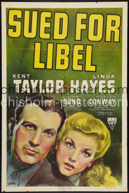 Sued for Libel | Original Vintage Poster | Chisholm Larsson Gallery