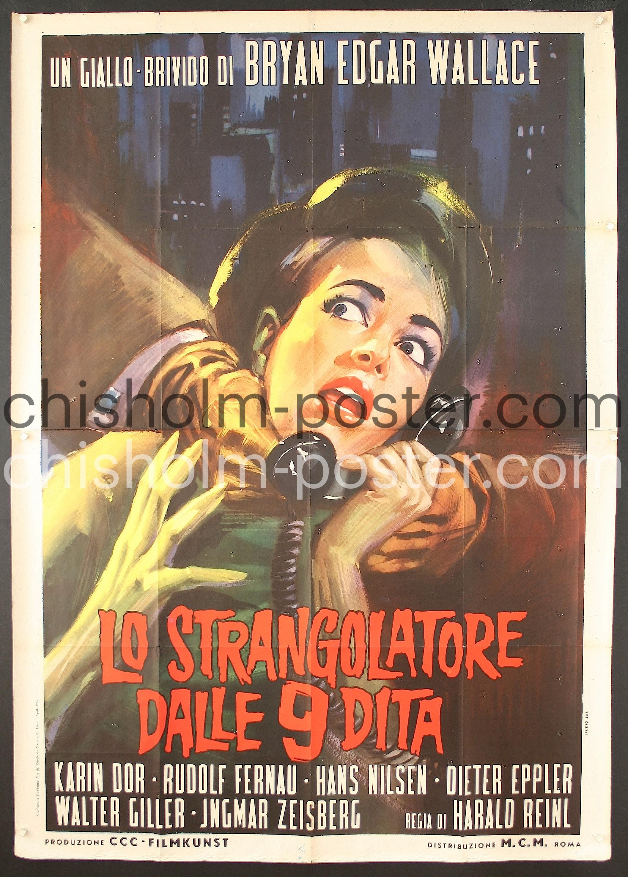 Lo Strangolatore dalle 9 Dita (4x) | Original Vintage Poster | Chisholm ...