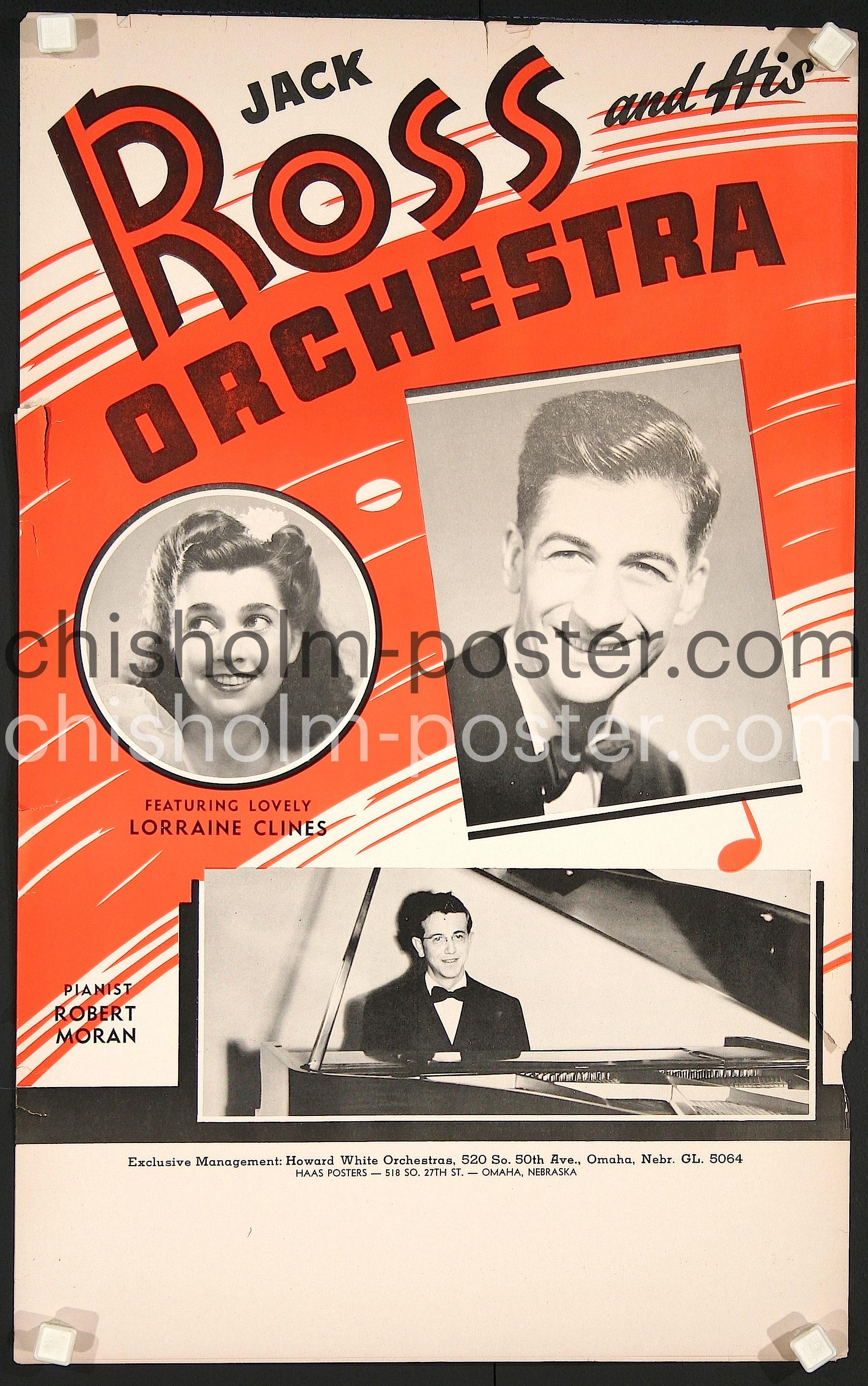 Jack Ross and His Orchestra | Original Vintage Poster | Chisholm ...