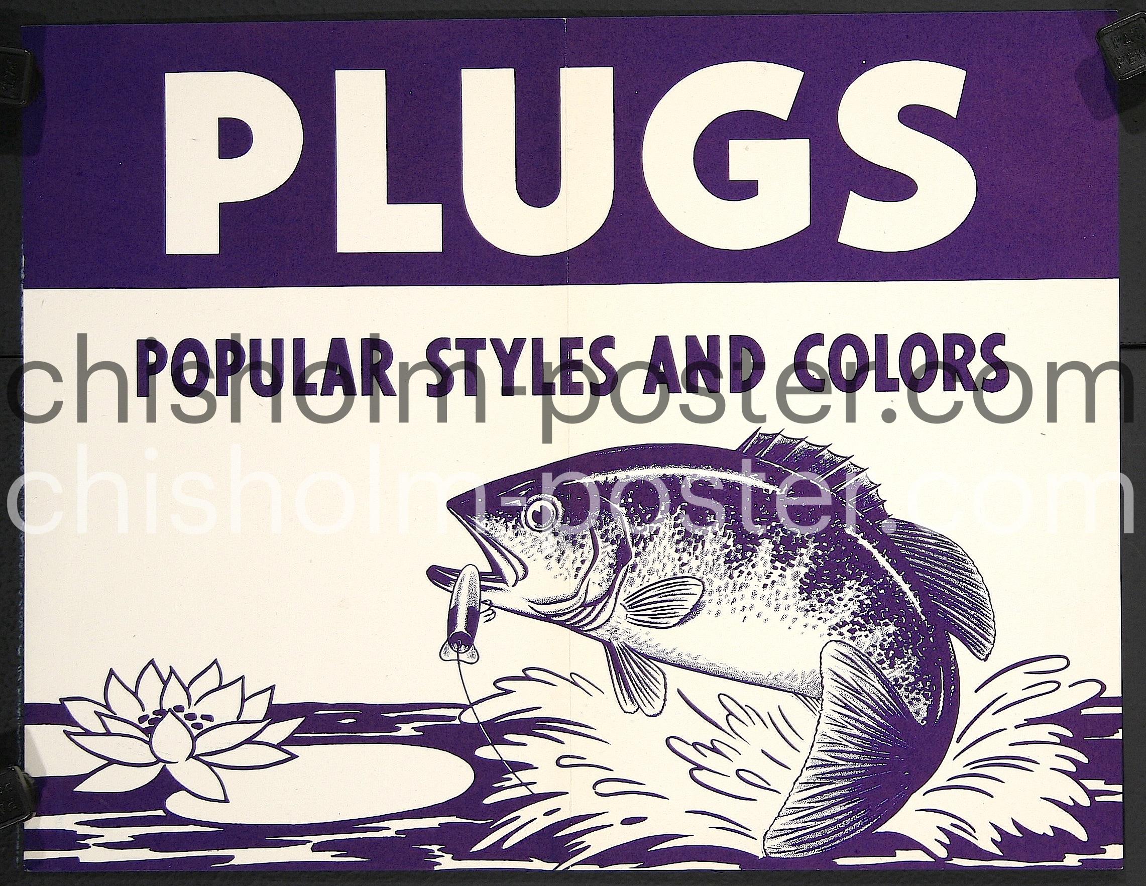 Plugs - Popular Styles and Colors | Original Vintage Poster | Chisholm ...