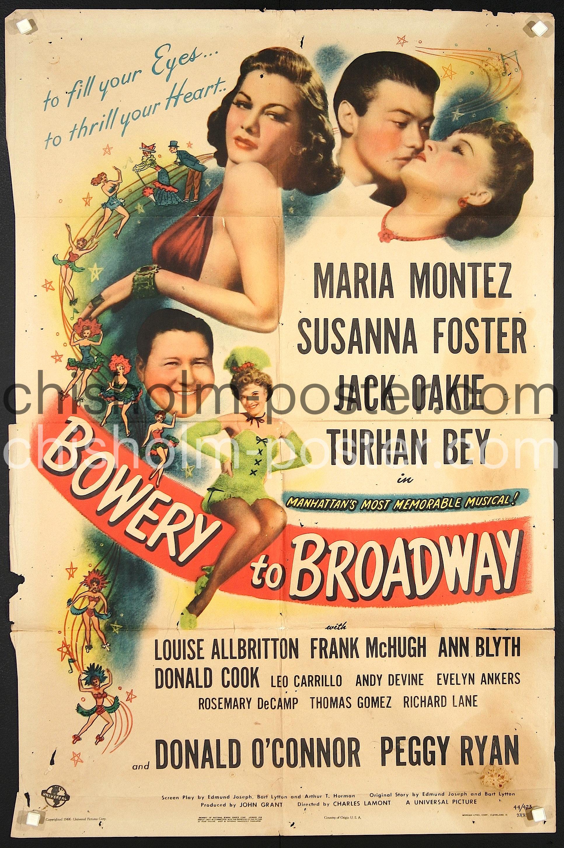 Bowery to Broadway | Original Vintage Poster | Chisholm Larsson Gallery