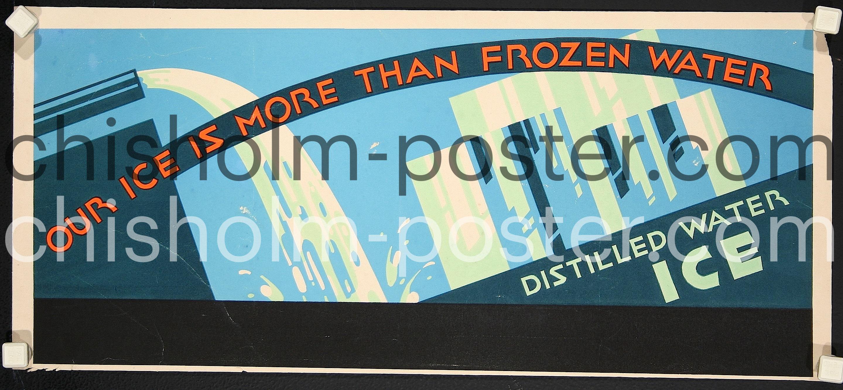 Train Advertisement - Our Ice is More Than Frozen Water - Distilled ...