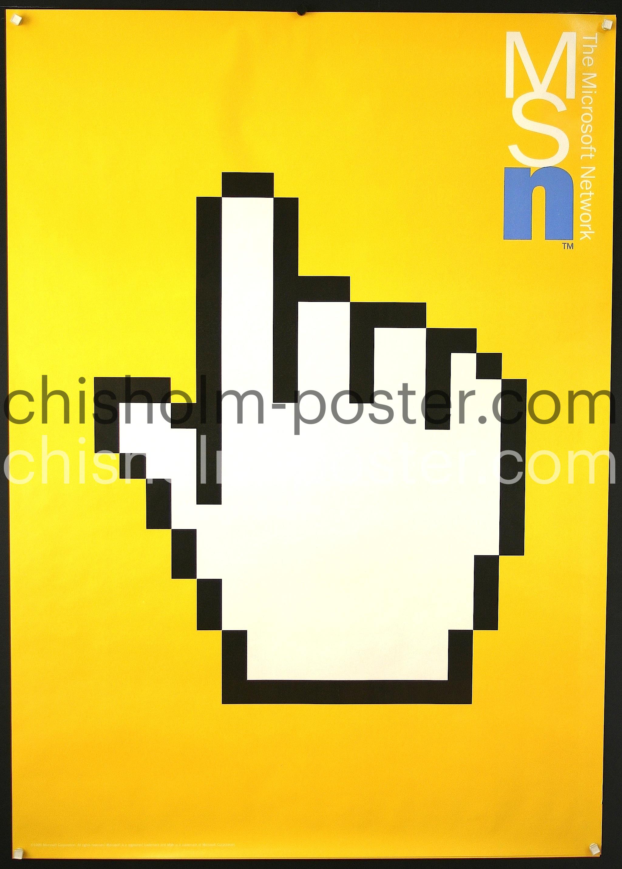 MSN - The Microsoft Network (1) | Original Vintage Poster | Chisholm ...