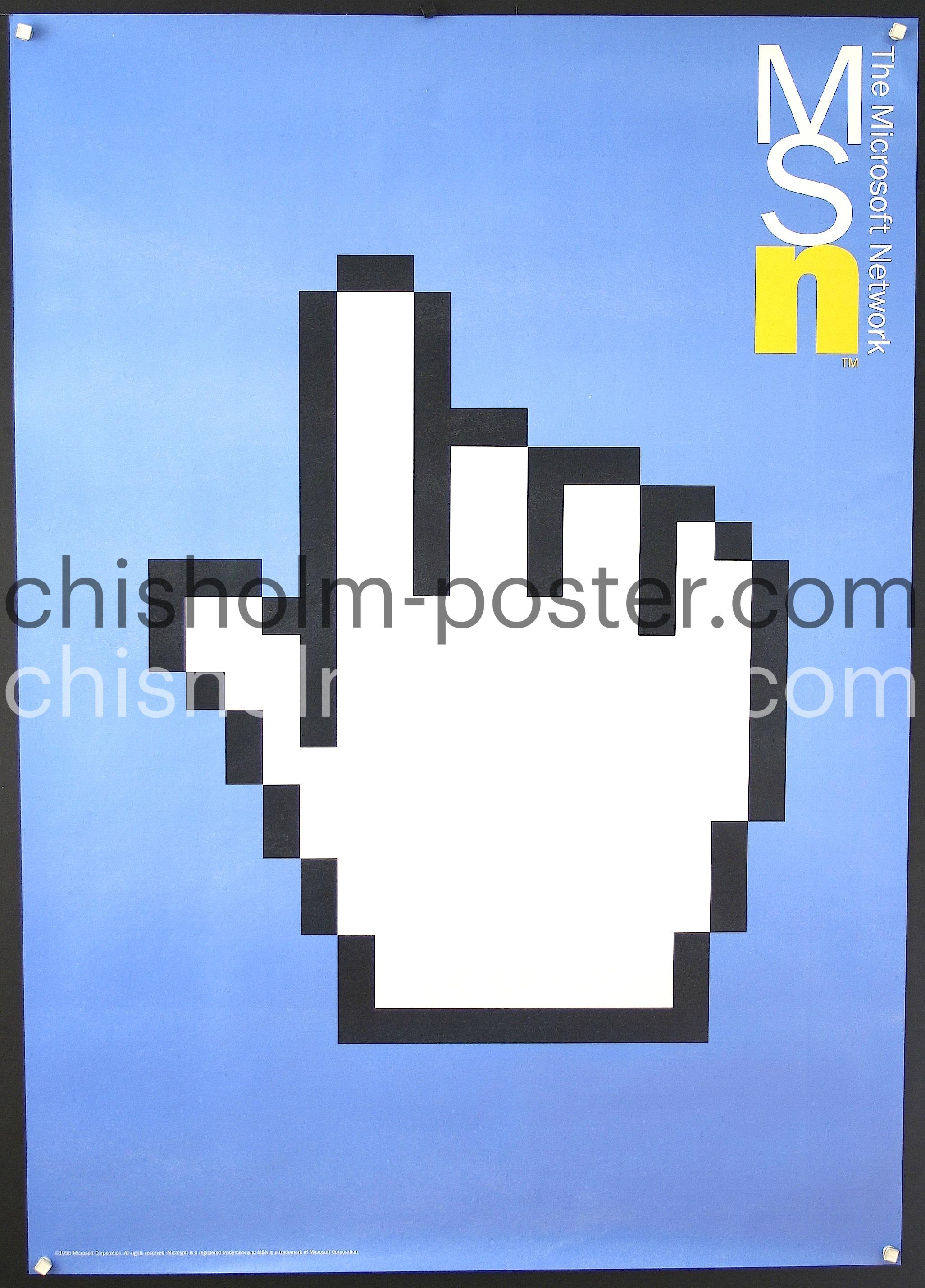 MSN - The Microsoft Network (2) | Original Vintage Poster | Chisholm ...