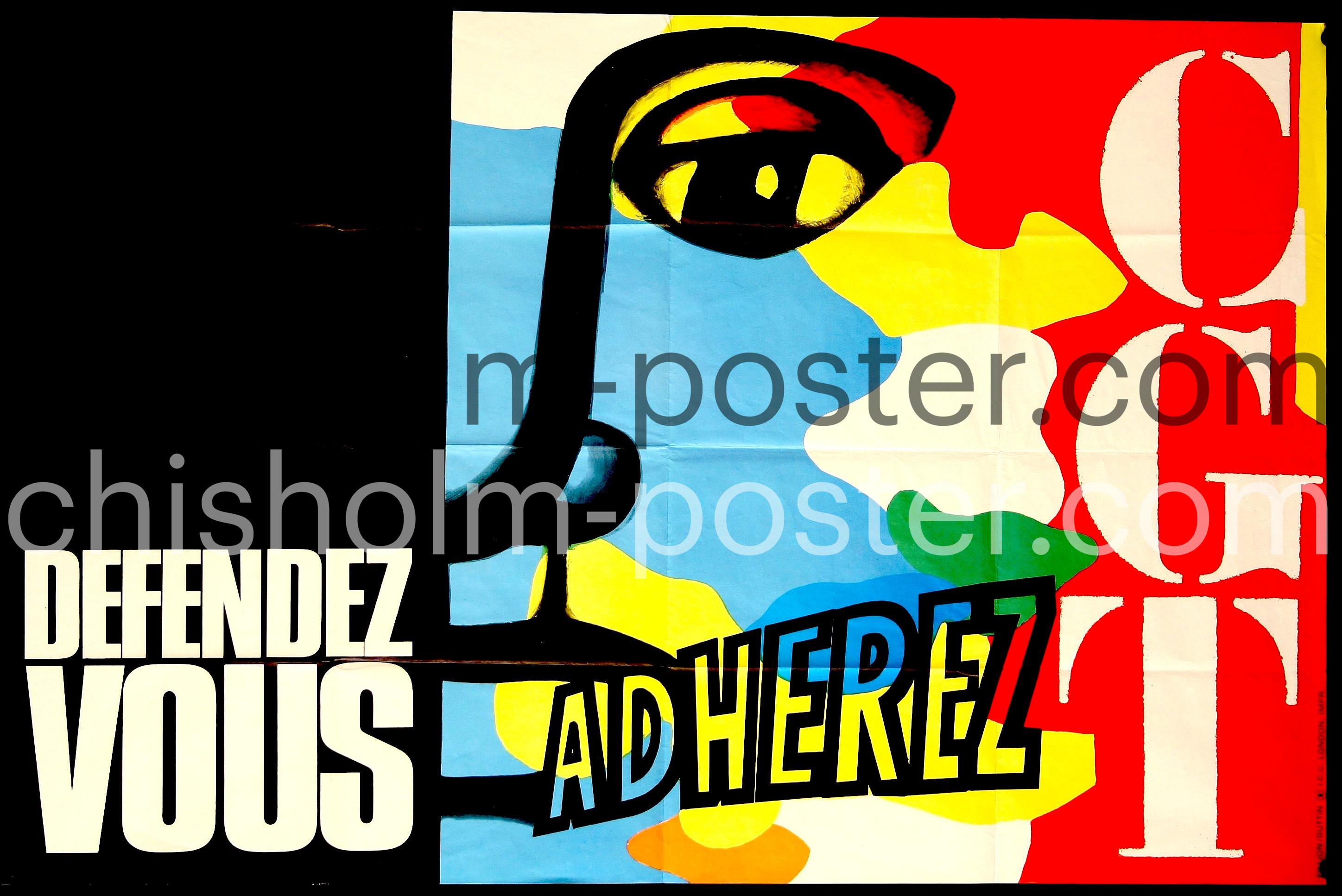 Defendez Vous - CGT | Original Vintage Poster | Chisholm Larsson Gallery