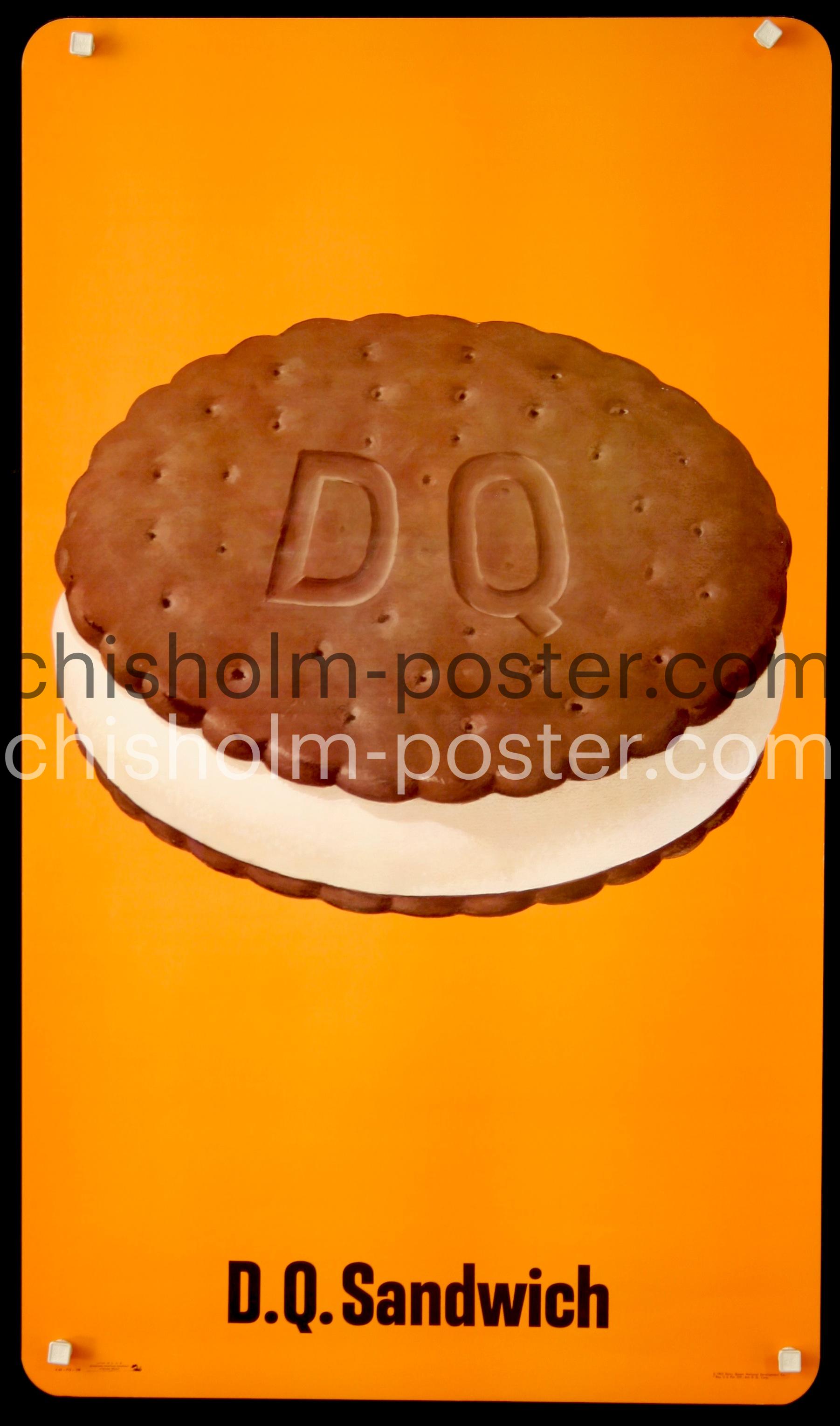 D.Q. Sandwich (Dairy Queen) | Original Vintage Poster | Chisholm ...