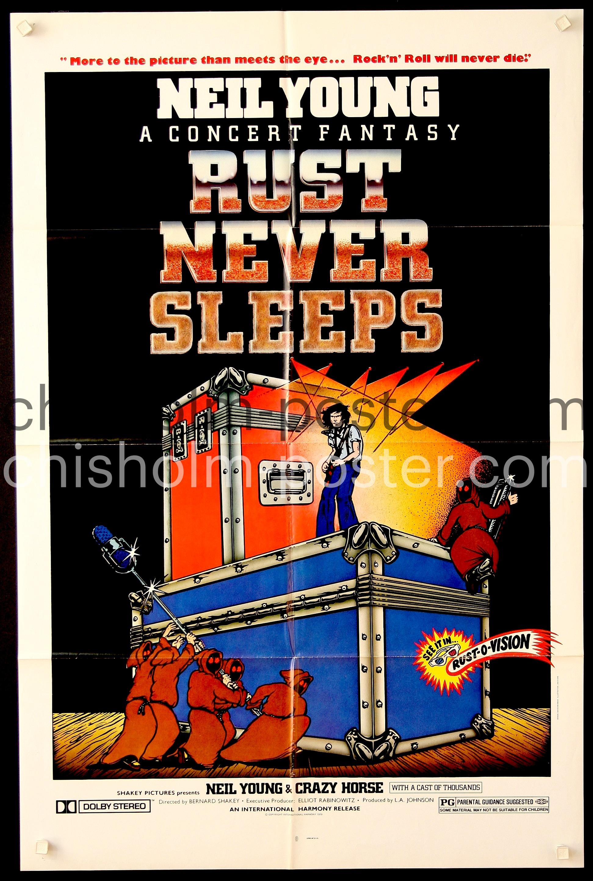 Rust Never Sleeps Neil Young , A Concert Fantasy | Original Vintage Poster | Chisholm Larsson ...