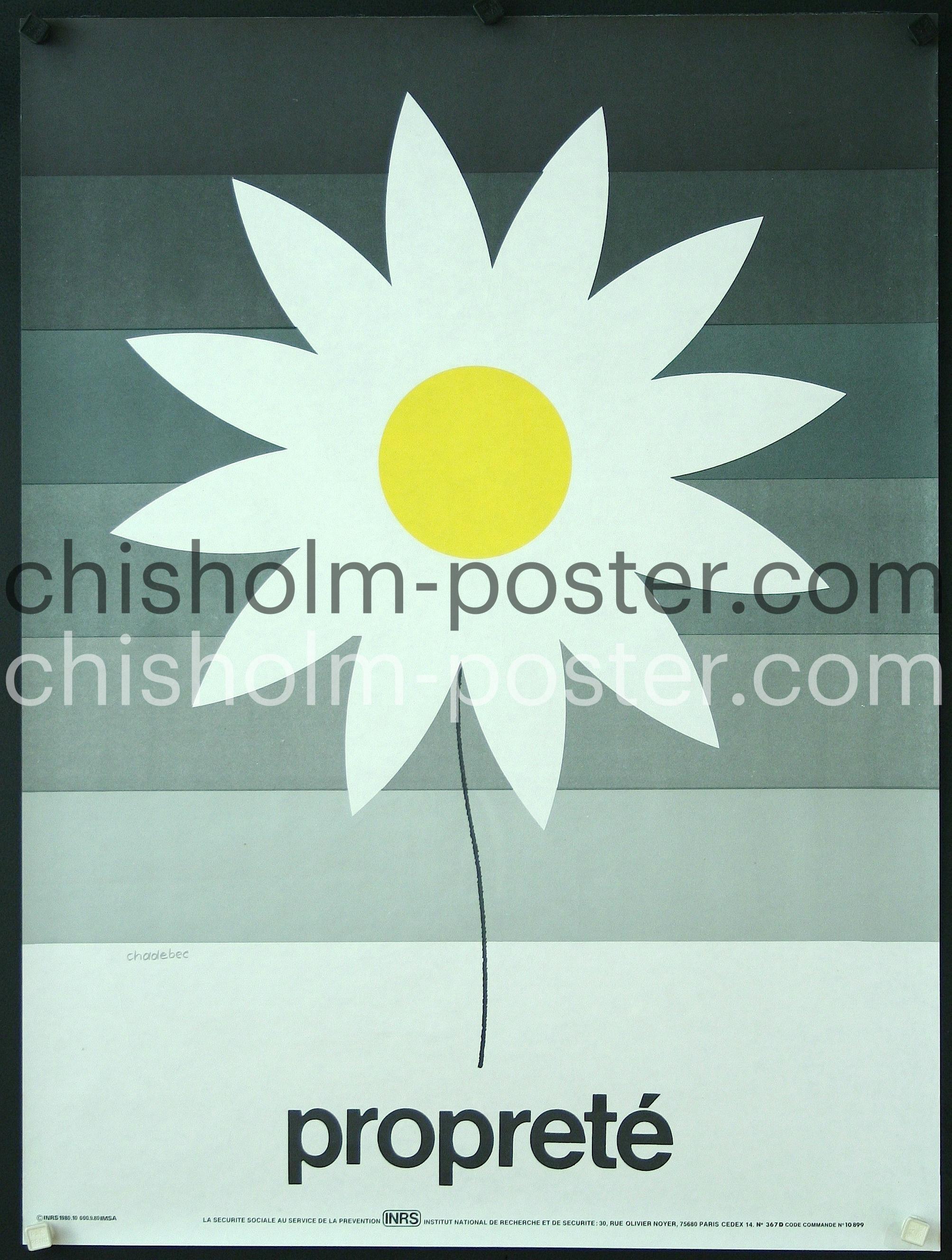 INRS - Proprete | Original Vintage Poster | Chisholm Larsson Gallery