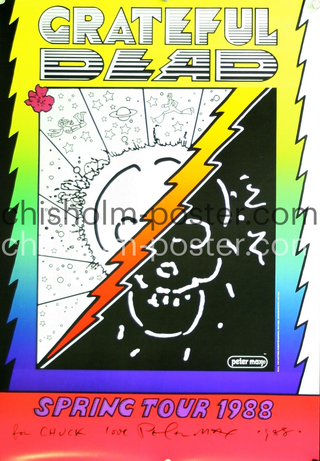 Grateful Dead, Spring Tour 1988 | Original Vintage Poster | Chisholm ...