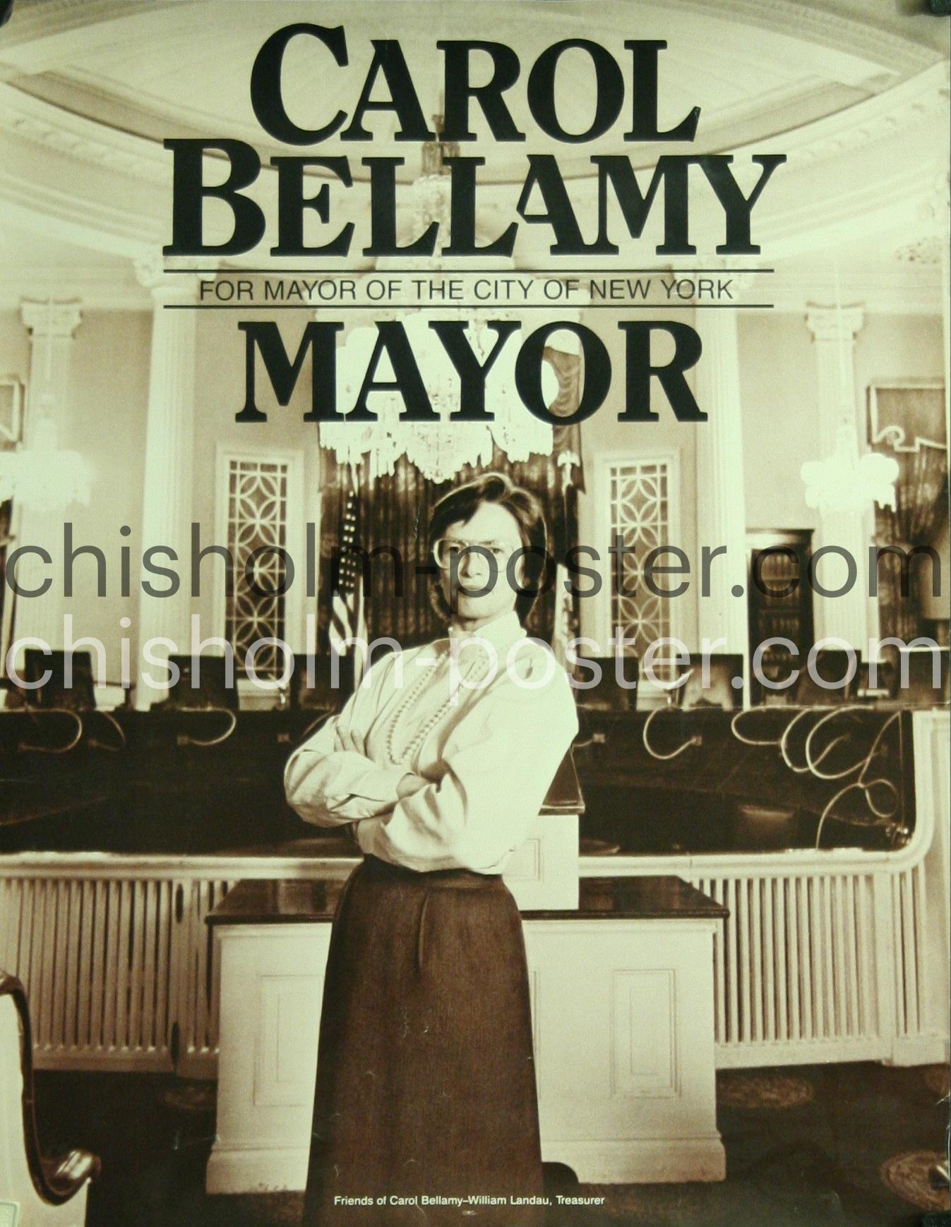 Carol Bellamy for Mayor of the City of New York | Original Vintage ...