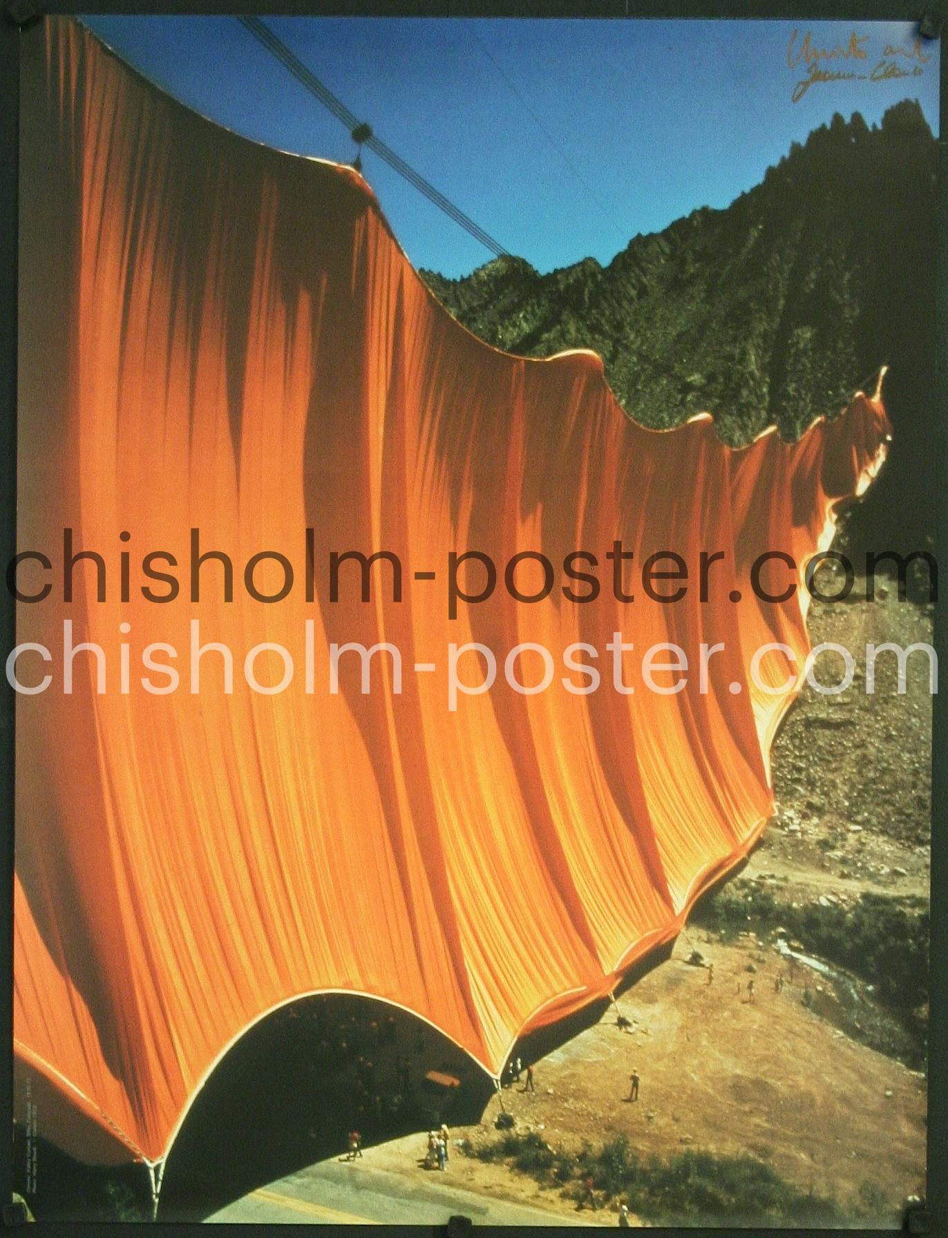 Valley Curtain, Christo and Jeanne-Claude | Original Vintage Poster ...