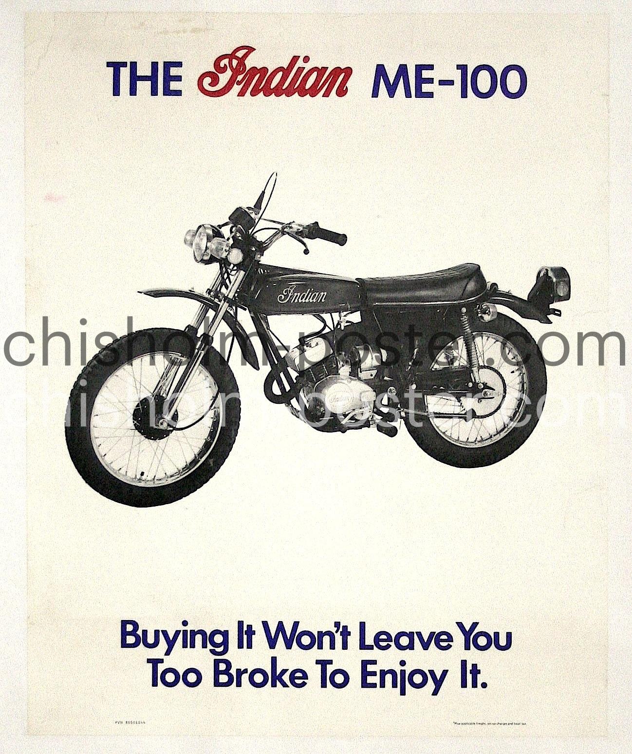 Indian ME-100, The | Original Vintage Poster | Chisholm Larsson Gallery