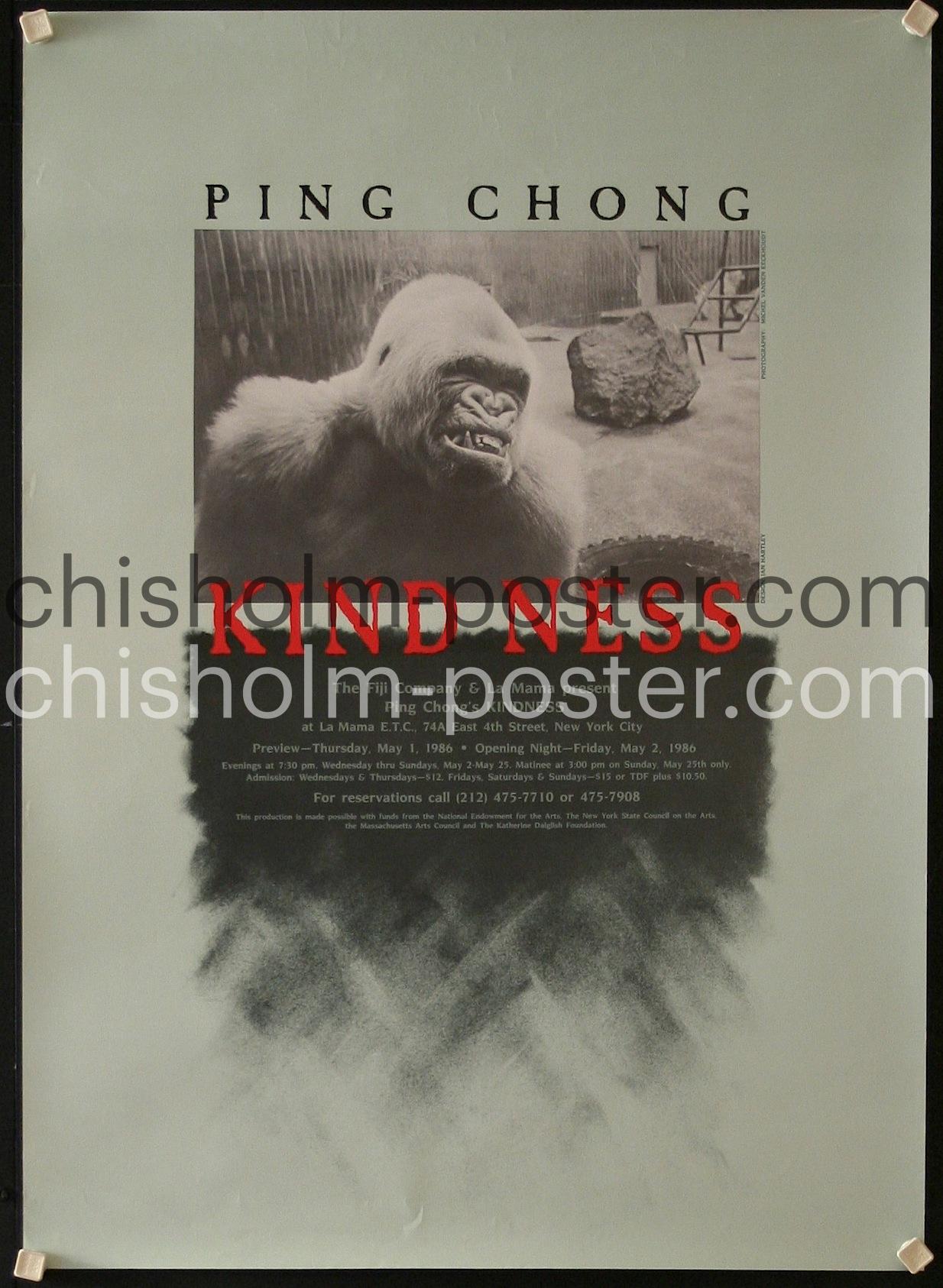 Ping Chong, Kind Ness | Original Vintage Poster | Chisholm Larsson Gallery