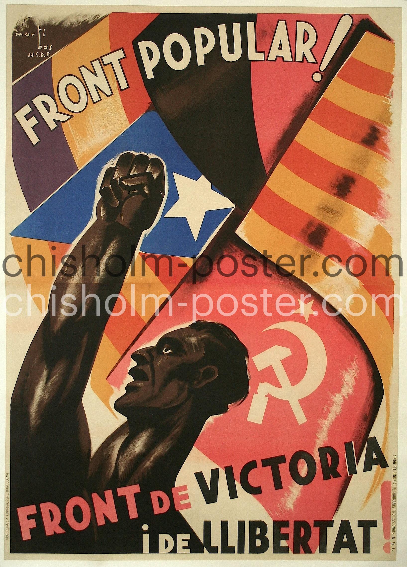 Front Popular! Front de Victoria i de Llibertat! | Original Vintage ...