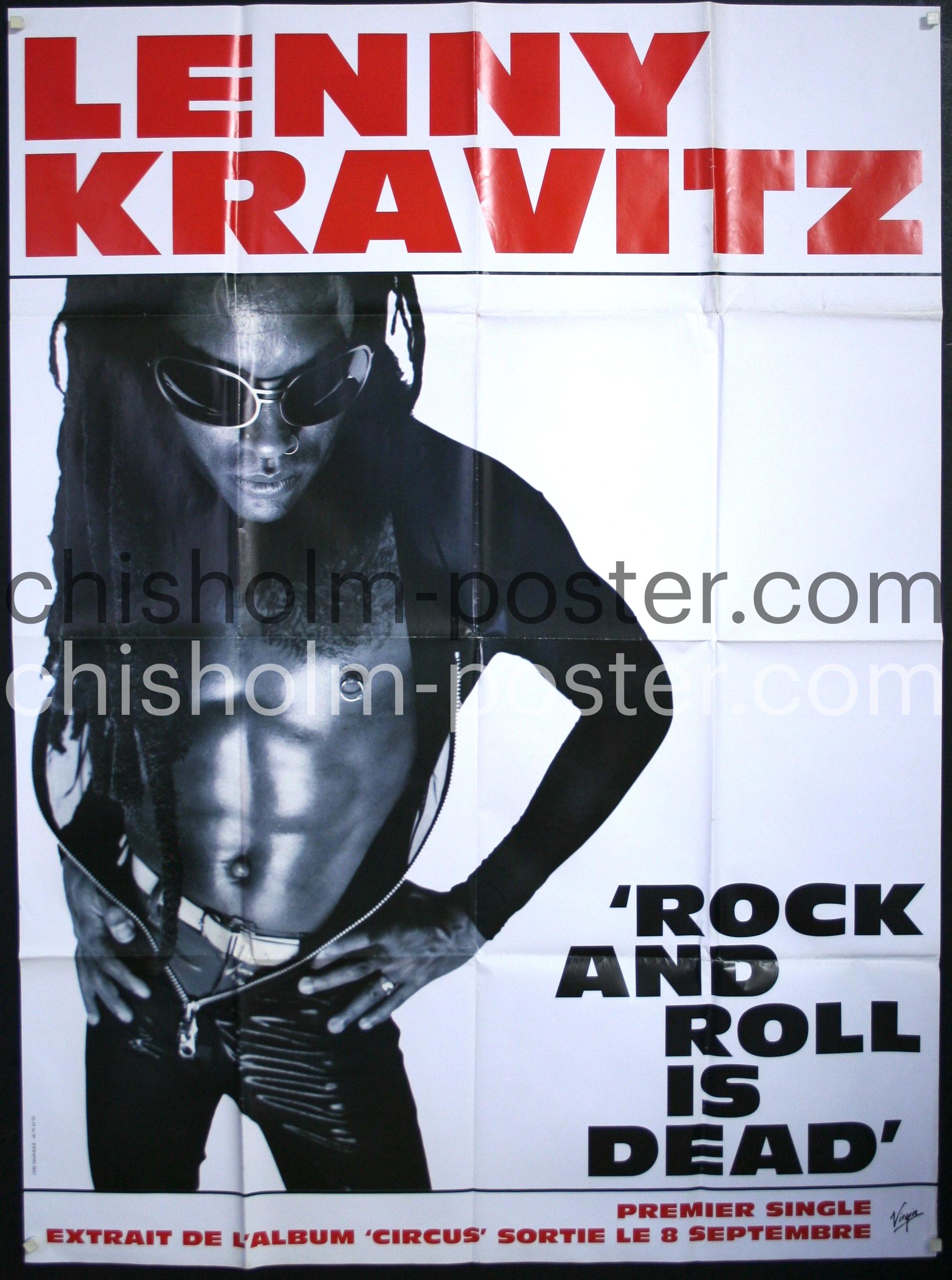Lenny Kravitz 'Rock and Roll is Dead' | Original Vintage Poster ...