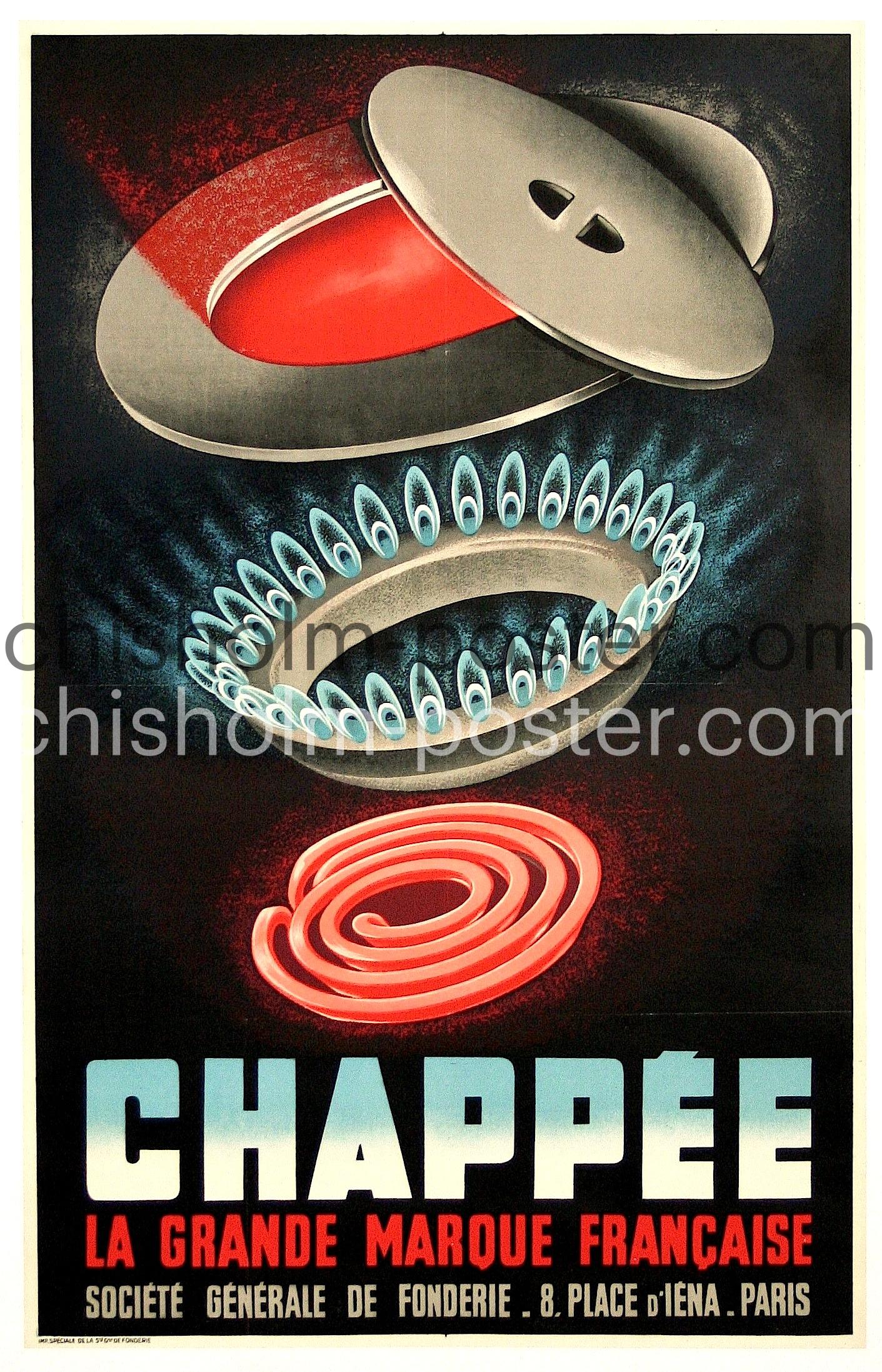 Chappee - La Grande Marque Francaise | Original Vintage Poster ...