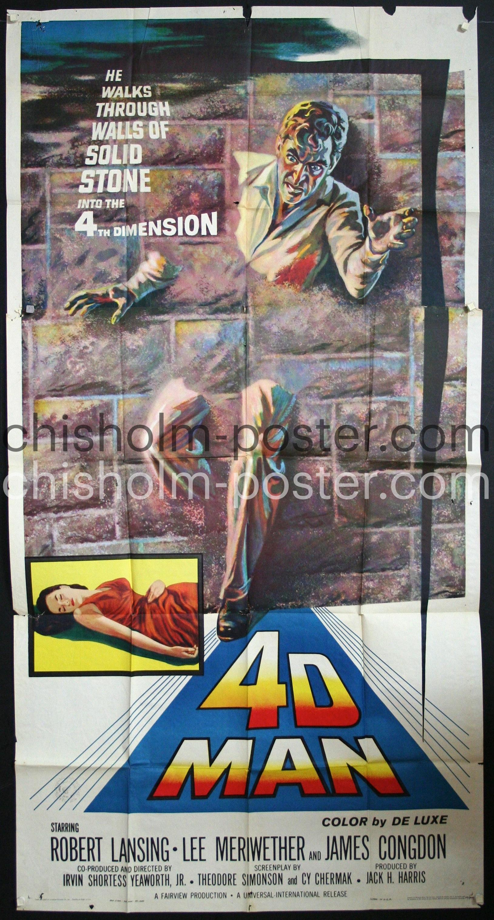 4D Man (3) | Original Vintage Poster | Chisholm Larsson Gallery