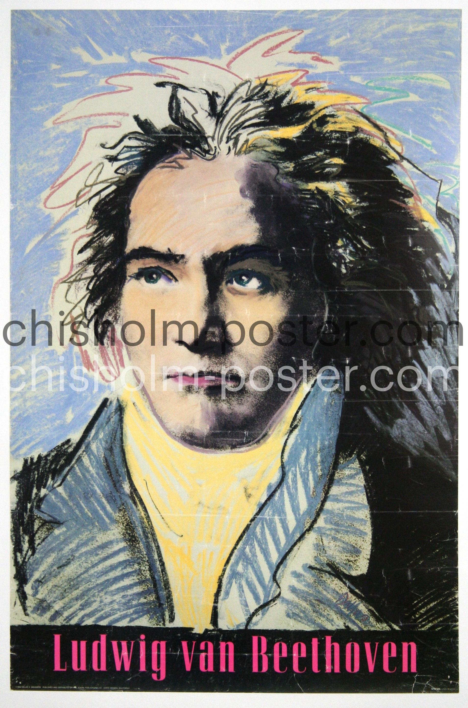 Ludwig van Beethoven | Original Vintage Poster | Chisholm Larsson Gallery