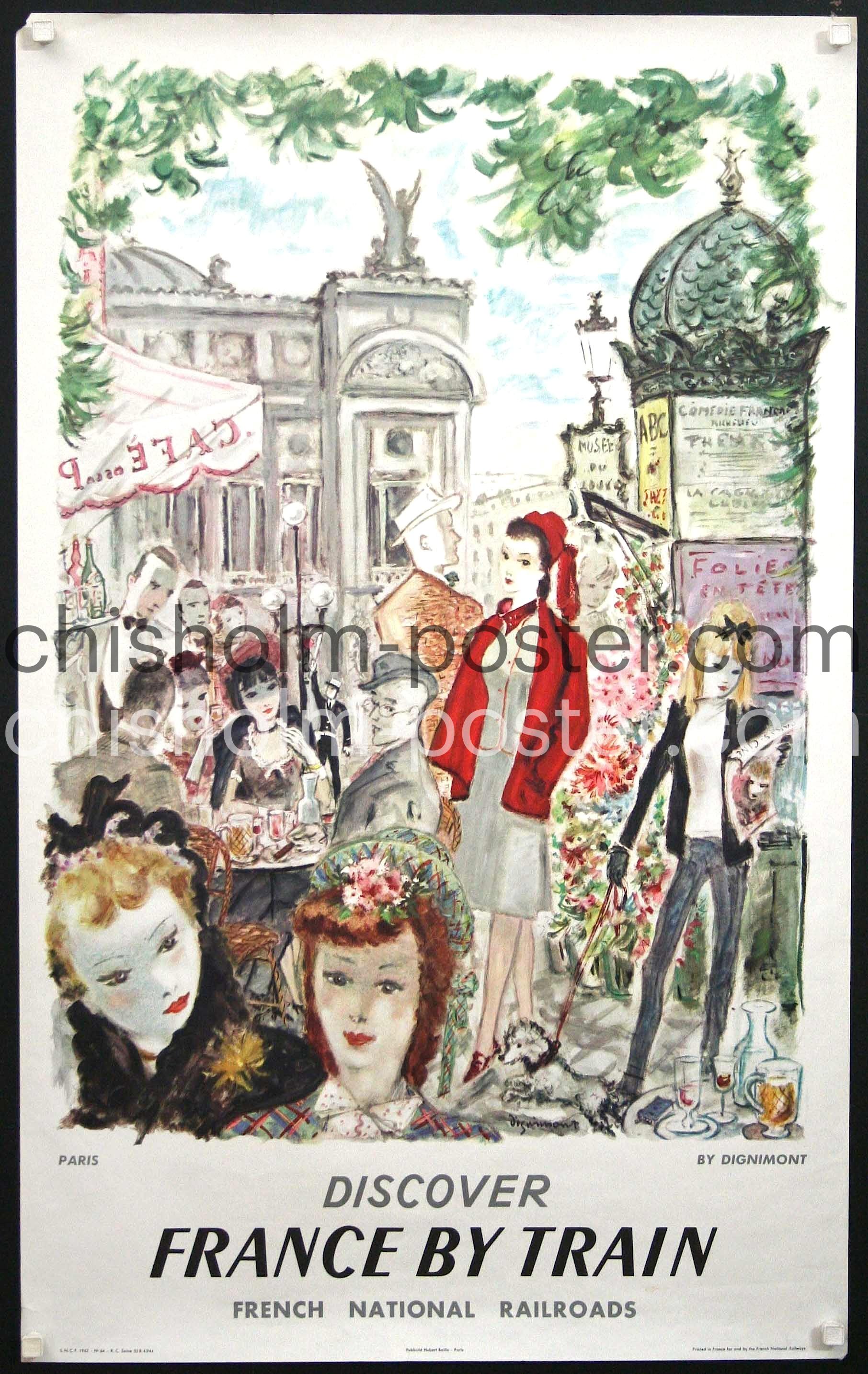 Discover France By Train - Paris - French National Railroads | Original ...