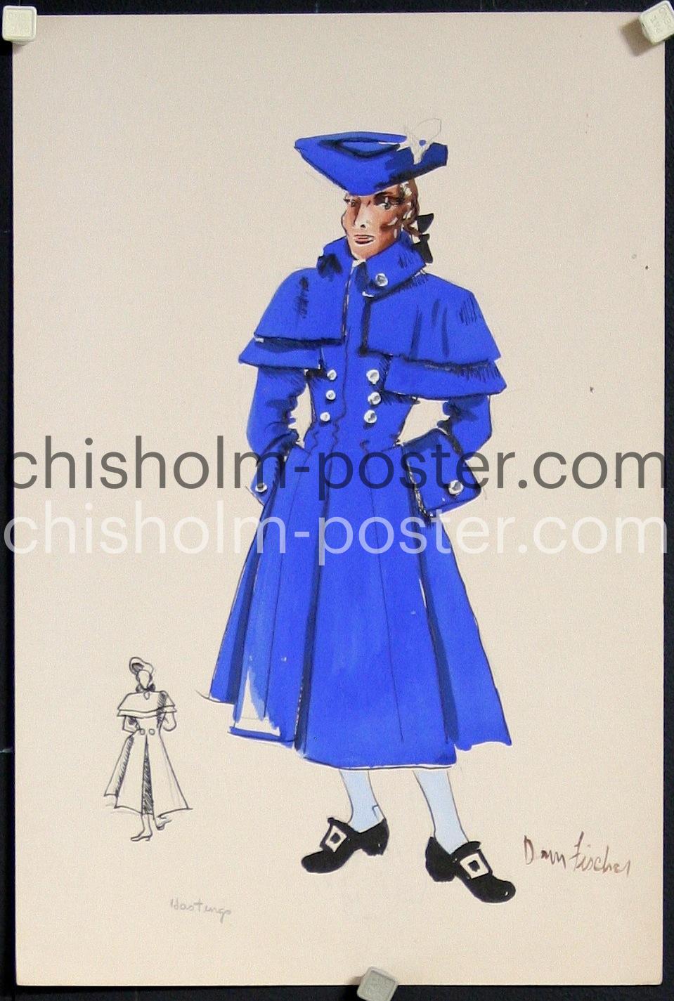 George Hastings - Fashion Costume Illustration - Original Drawing- She ...