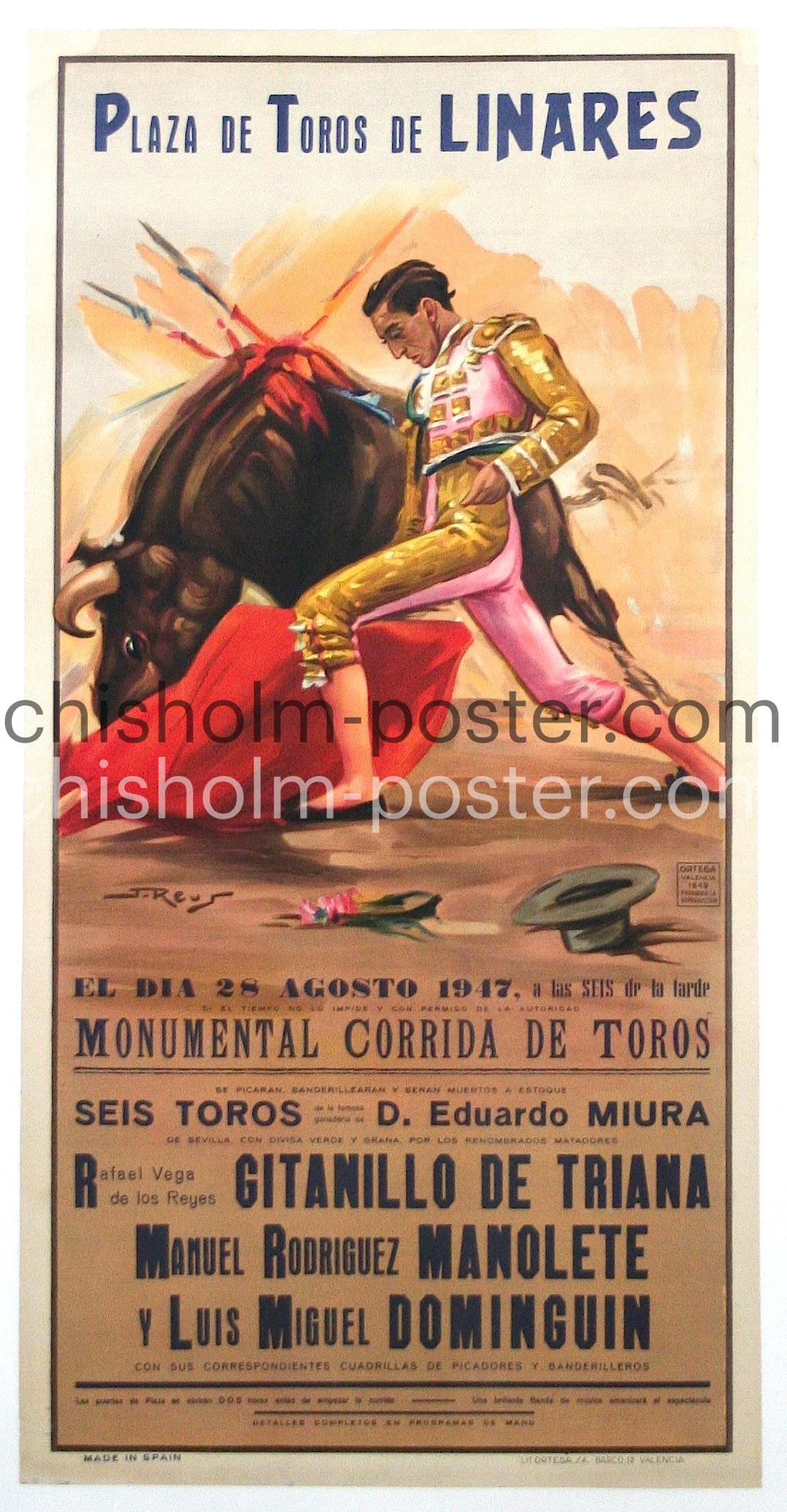 Bullfight, Plaza de Toros de Linares - Manolete - Day of his Death ...